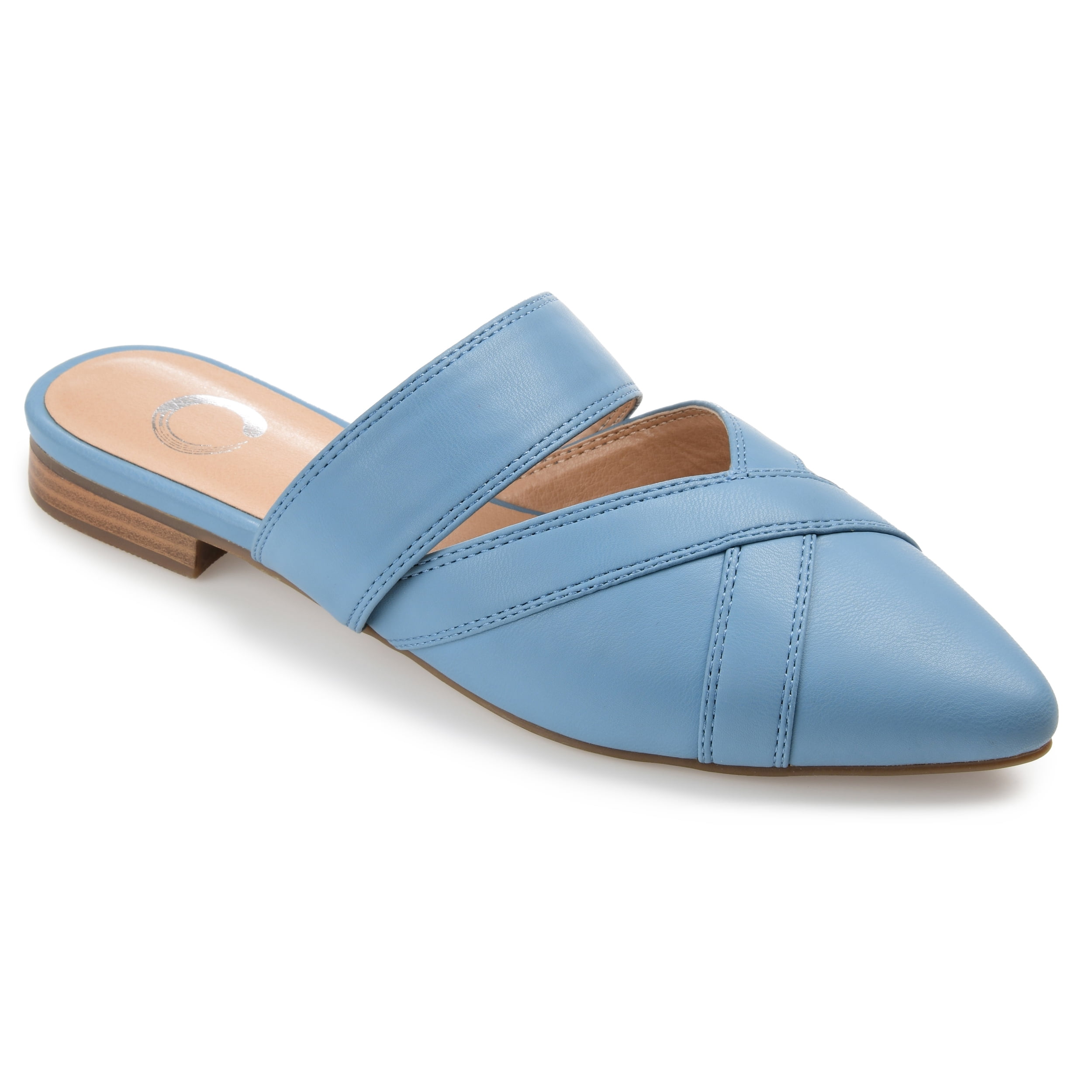 Journee Womens Stasi Slip On Pointed Toe Mules Flats - Walmart.com