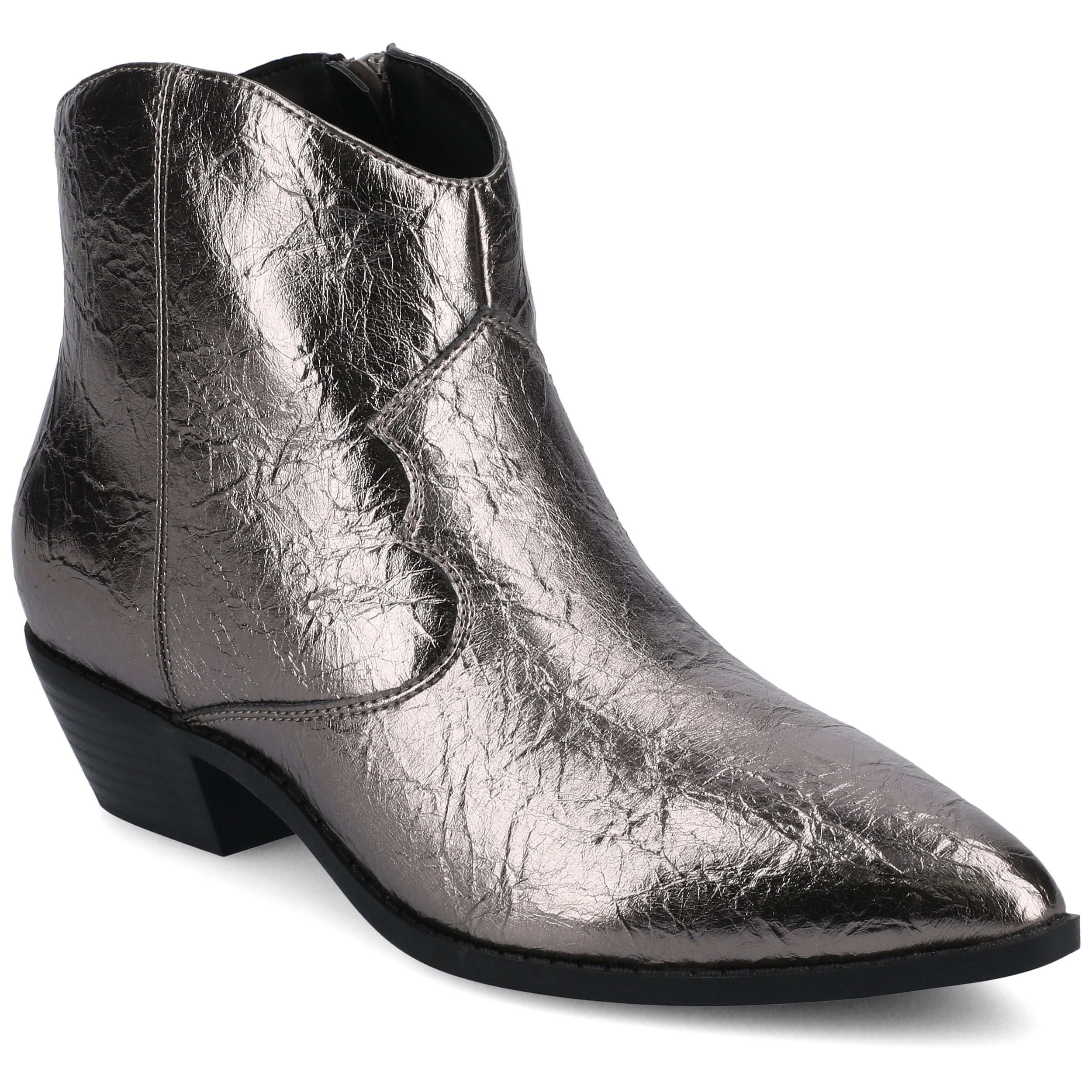Journee Womens Taliah Western Low Cut Pointed Toe Cuban Heel Comfort ...