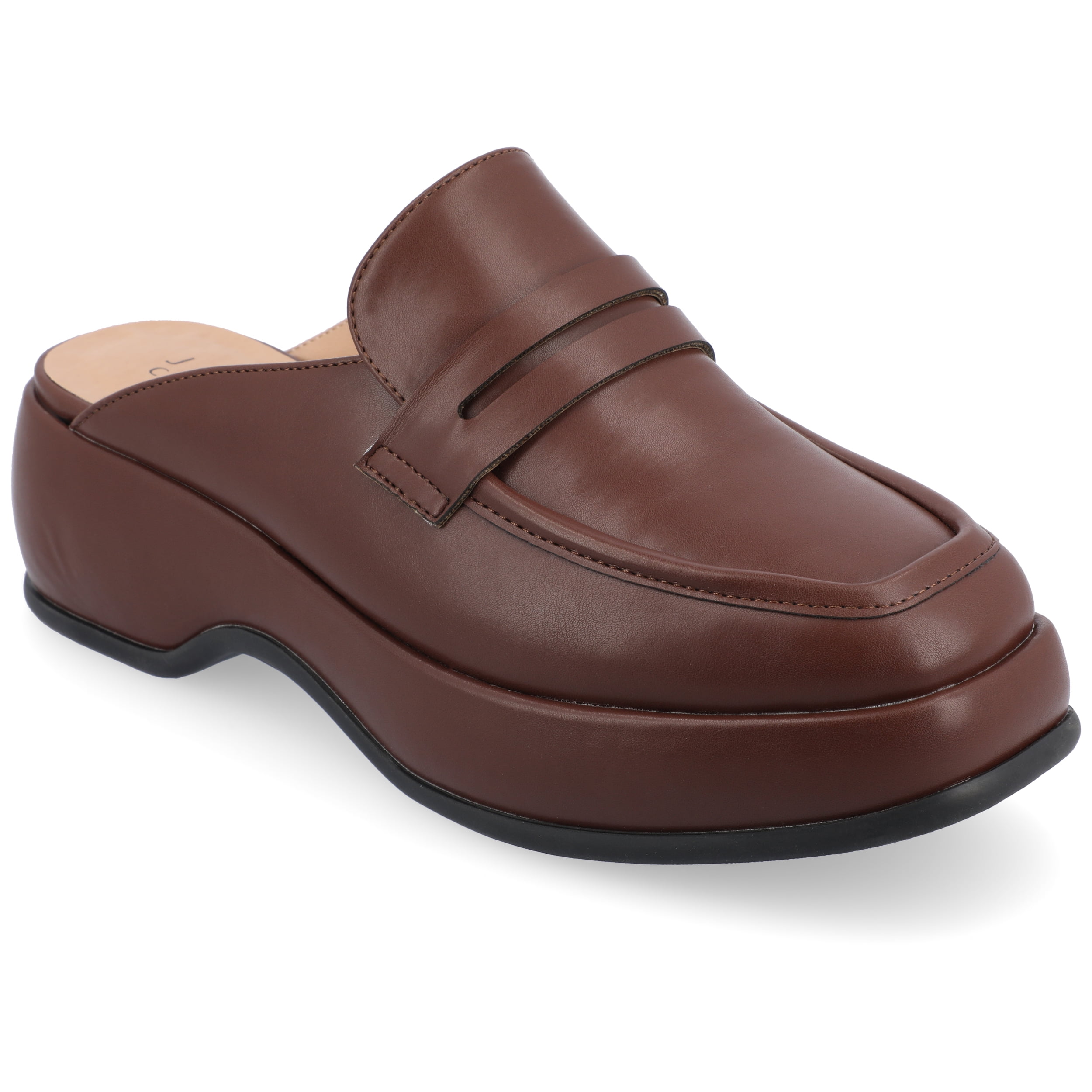 Journee Womens Antonina Slip On Mule Platform Loafer - Walmart.com