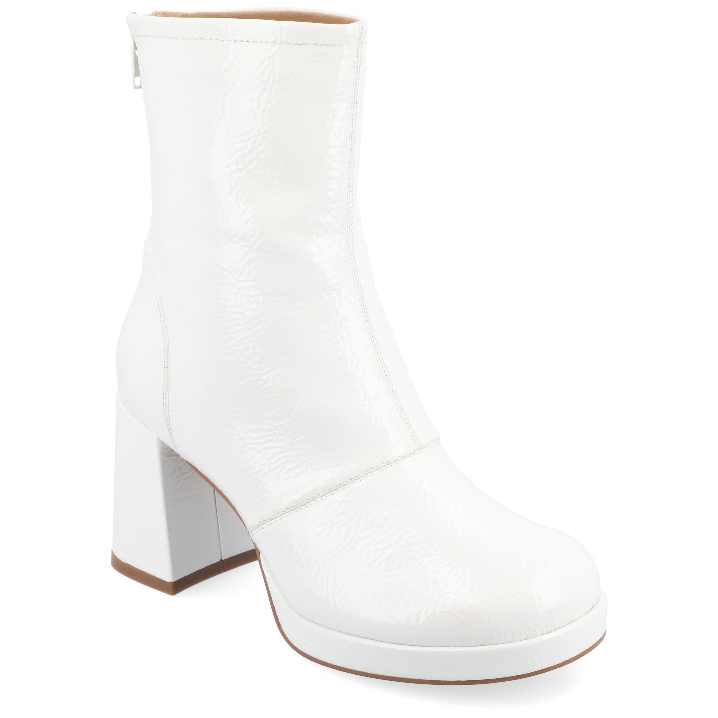 Journee Womens Tru Comfort Foam Aylani Crinkle Patent Vegan Leather ...