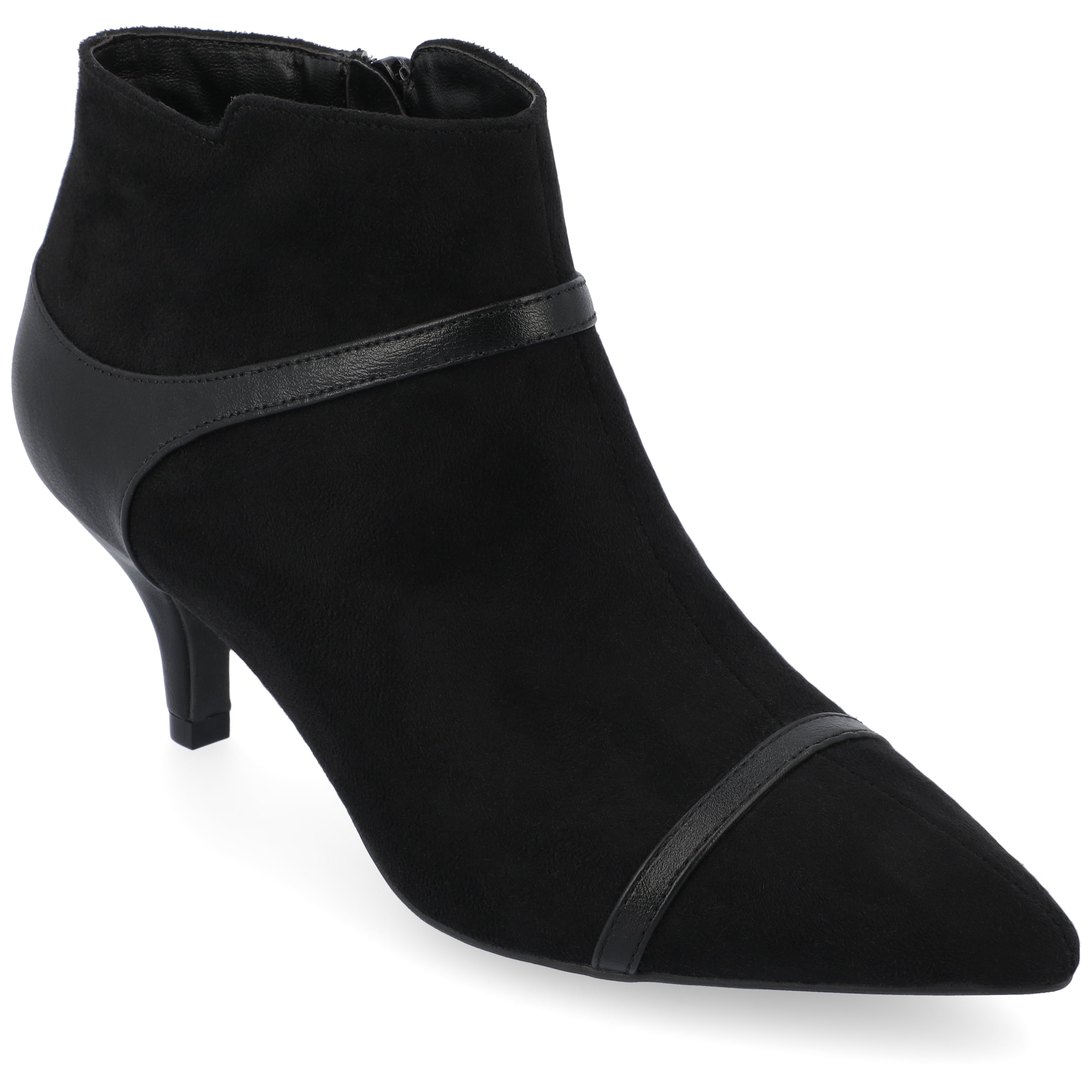 Journee Womens Embrie Low Ankle Pointed Toe Booties - Walmart.com