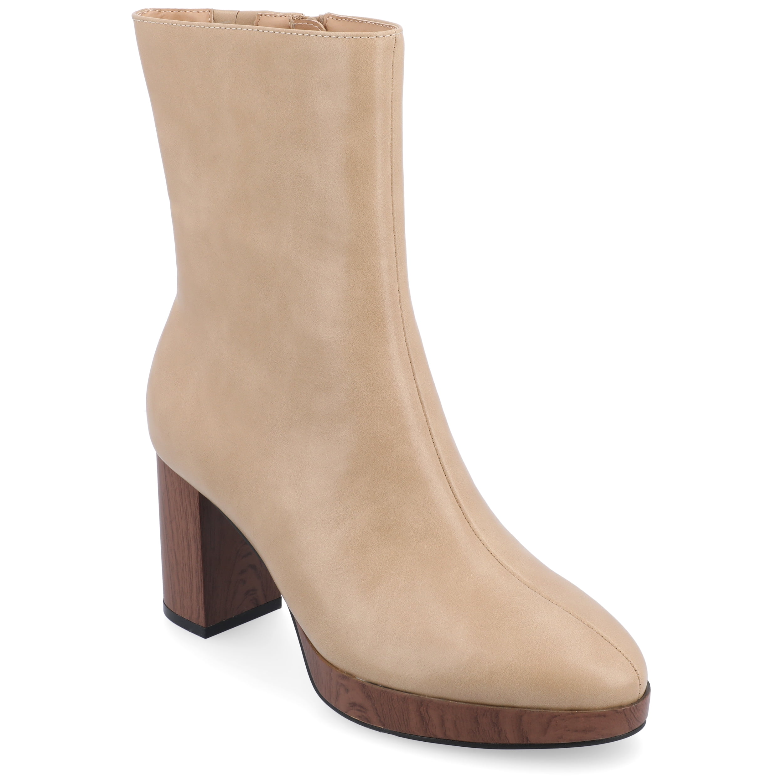 Journee Womens Romer Platform Almond Toe Booties, Widths Available ...