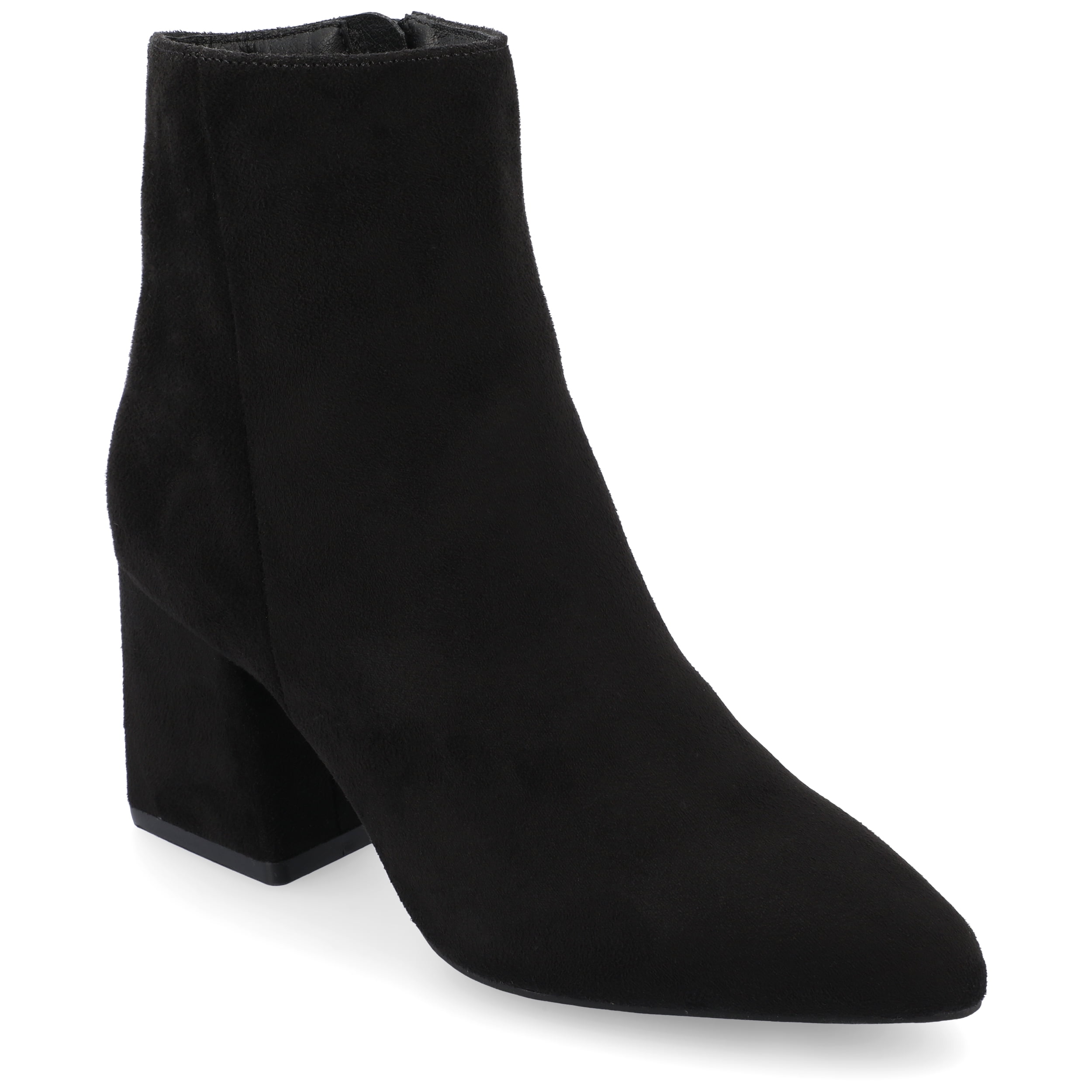 Journee Womens Tru Comfort Foam Sorren Covered Block Heel Pointed Toe Booties - Walmart.com