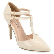 Journee Womens Luela Pointed Toe Mid Heel Evening Pumps - Walmart.com