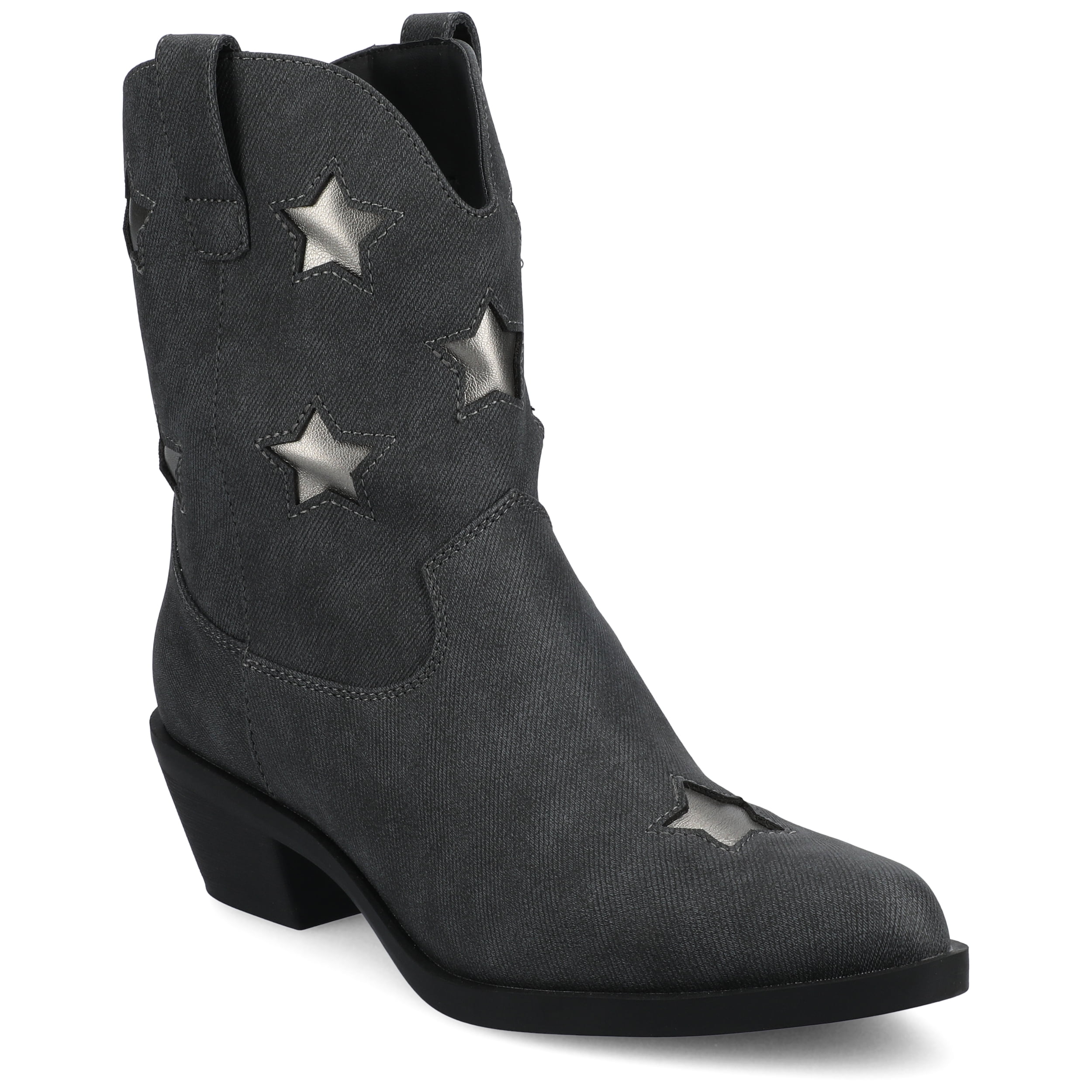 Journee Womens Underwood Western Star Detail Pointed Toe Cuban Heel ...