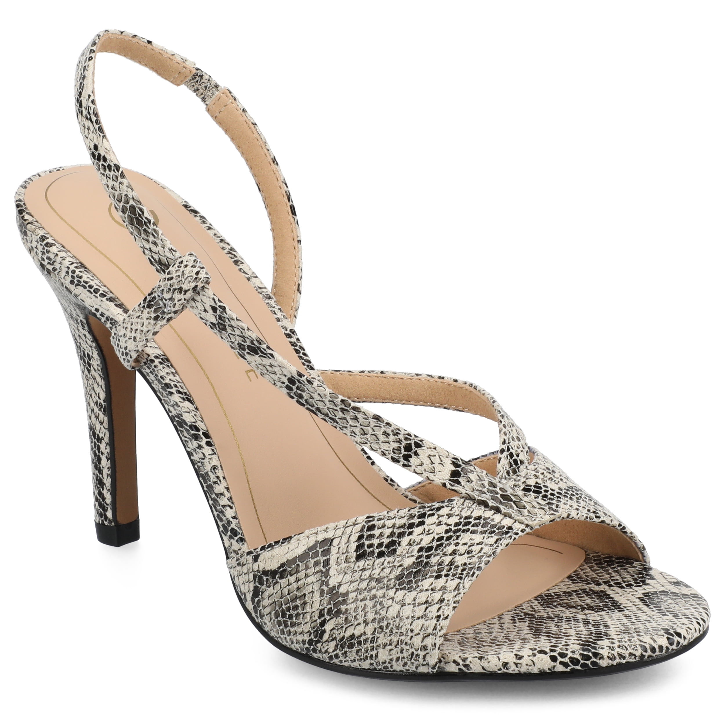Journee Womens Varra Crossover Strap Stiletto Dress Sandals, Widths ...
