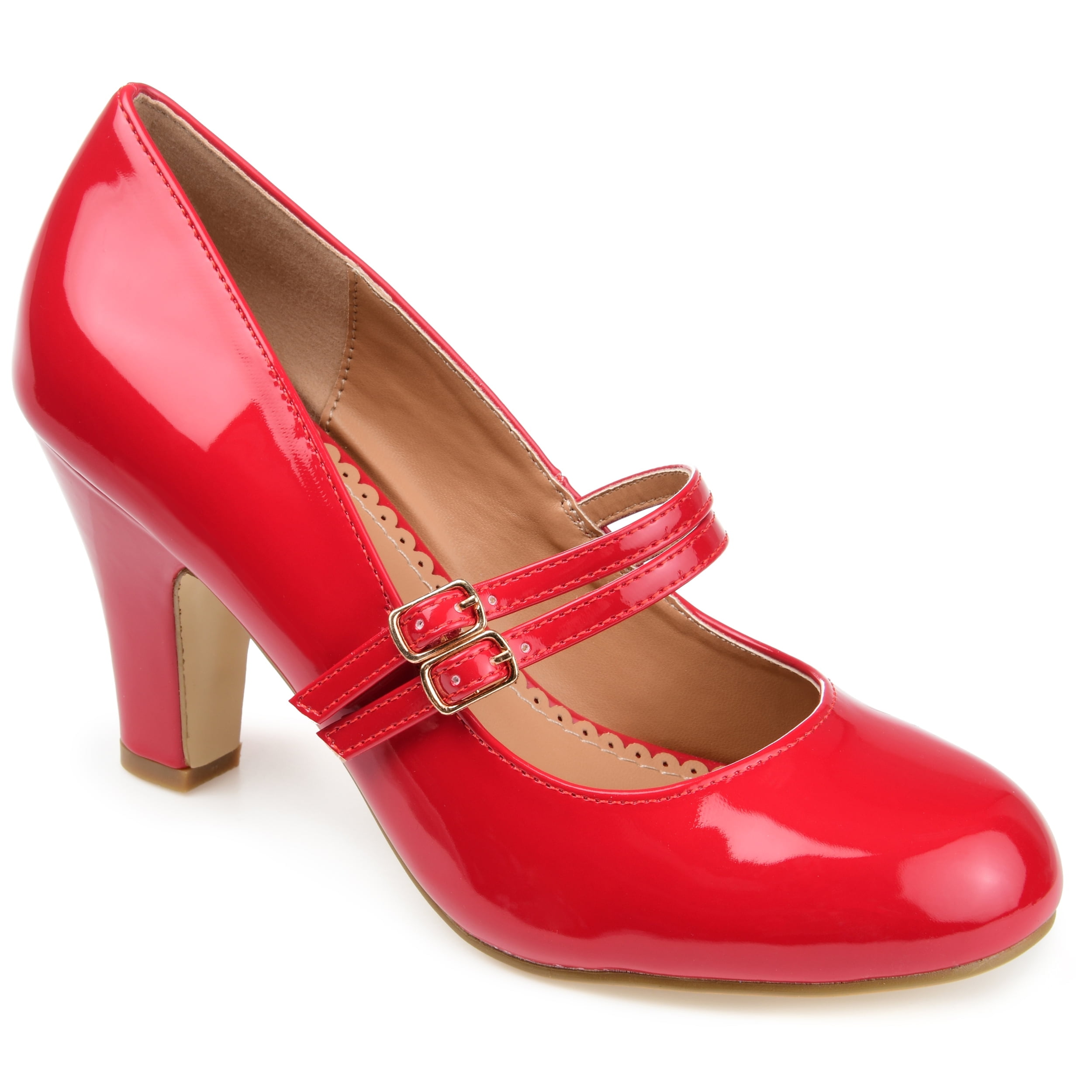 Journee Womens Wendy-09-1 Round Toe High Block Heel Pumps - Walmart.com