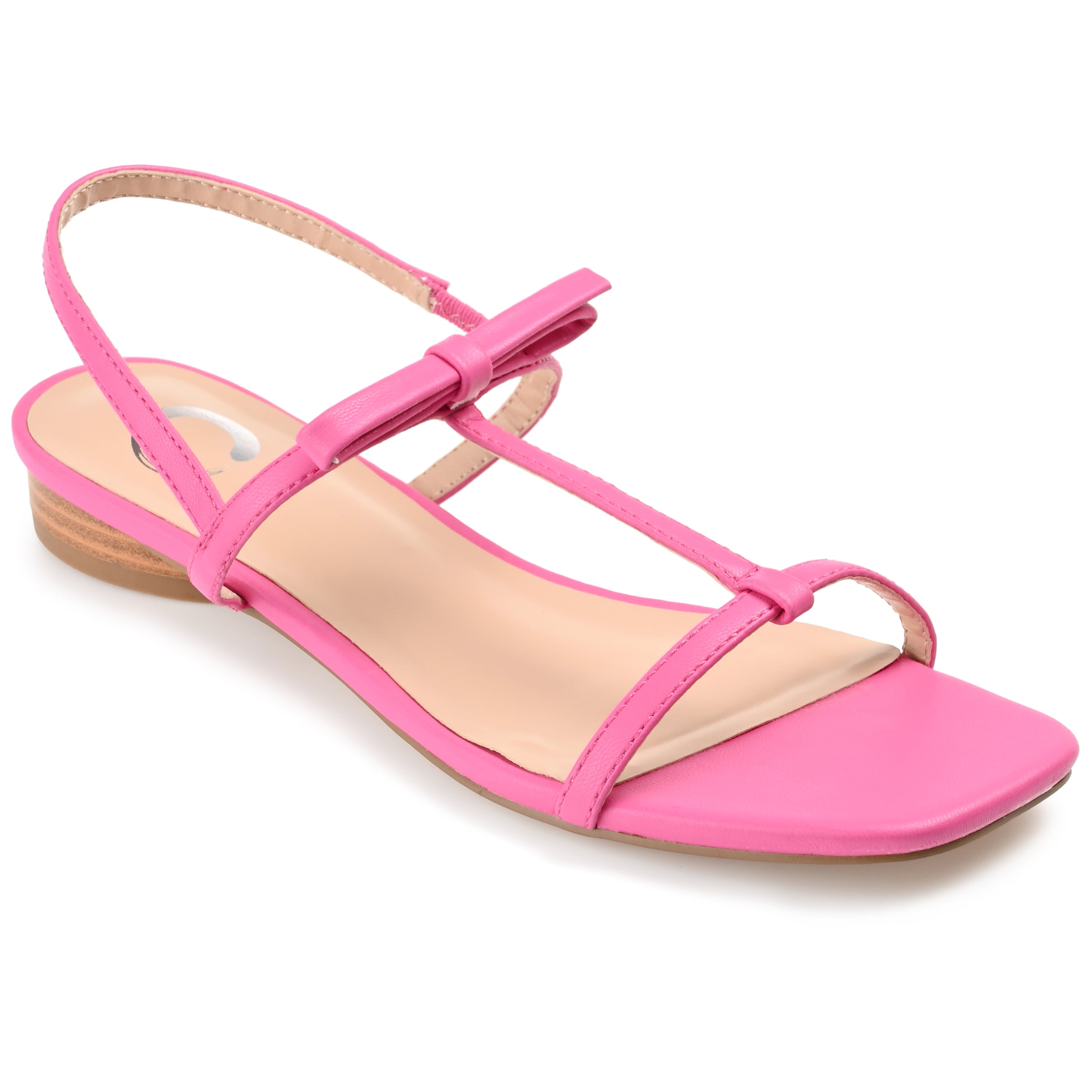 Journee Womens Zaidda Sling Back Flat Sandals - Walmart Business Supplies
