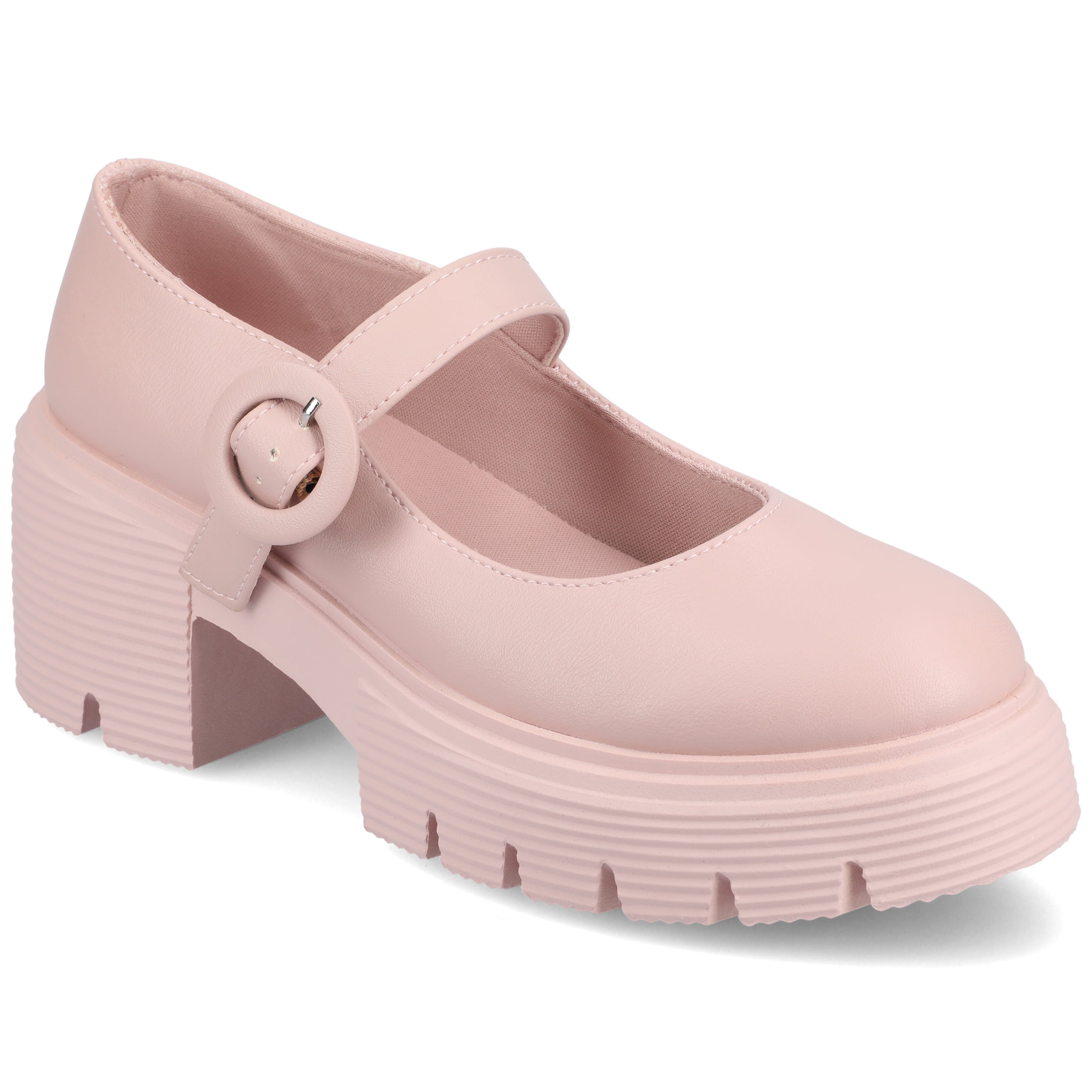 Journee Womens Zarynn Tru Comfort Foam Treaded Outsole Platform Mary ...