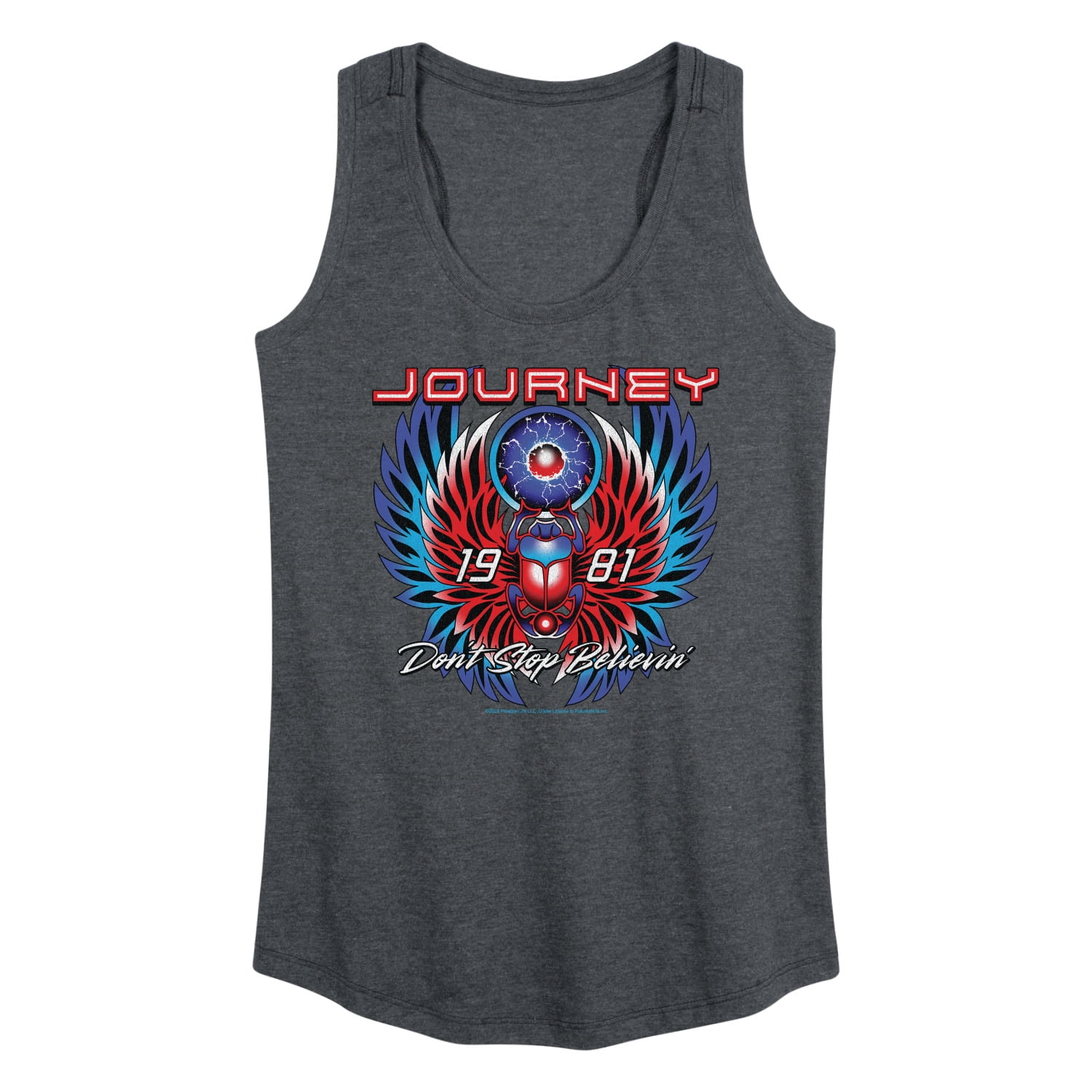 Journey - 1981 Don't Stop Believin' - Women's Racerback Graphic Tank ...