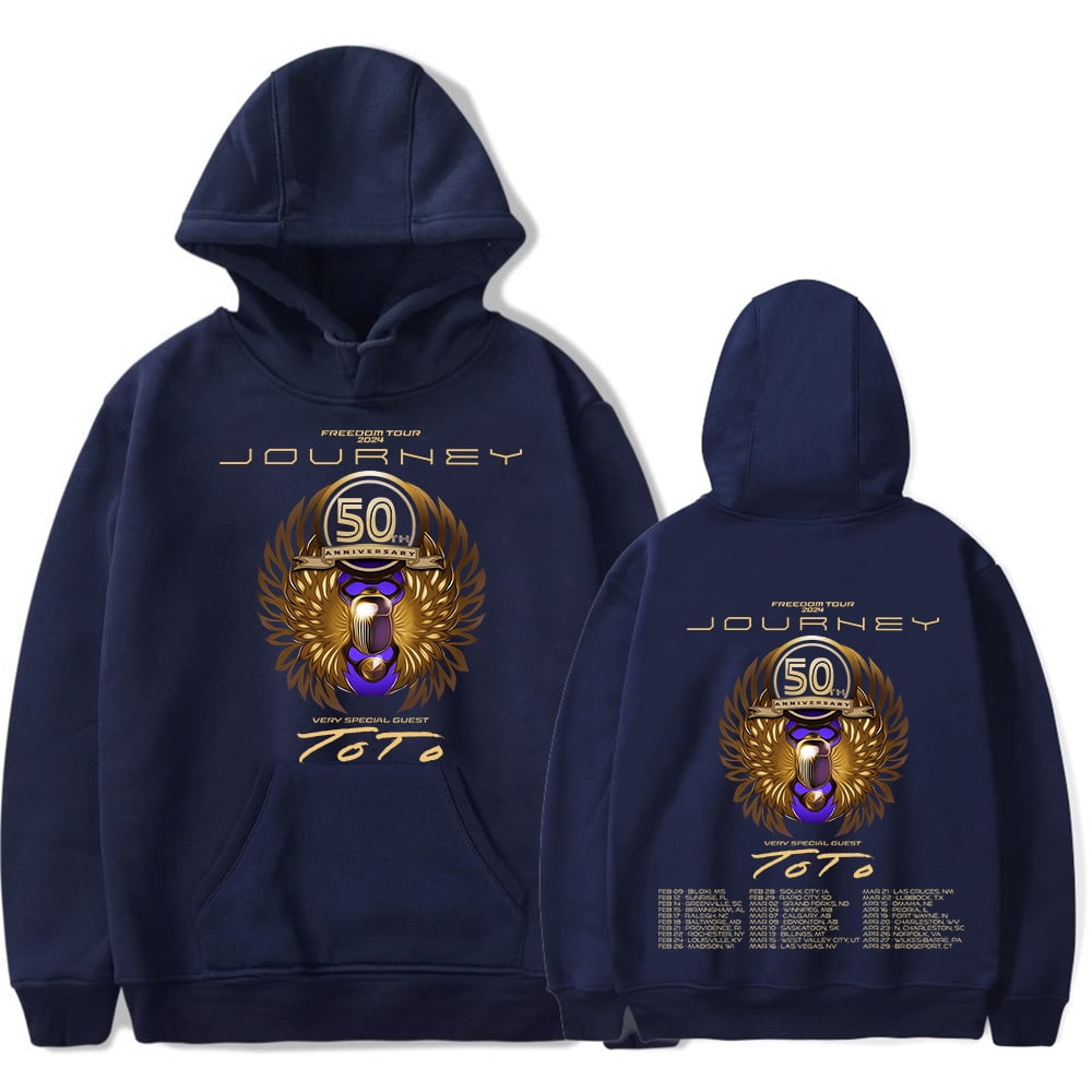 Journey 50TH Freedom Tour Merch Hoodie Sweatshirt New Logo Women/Men ...