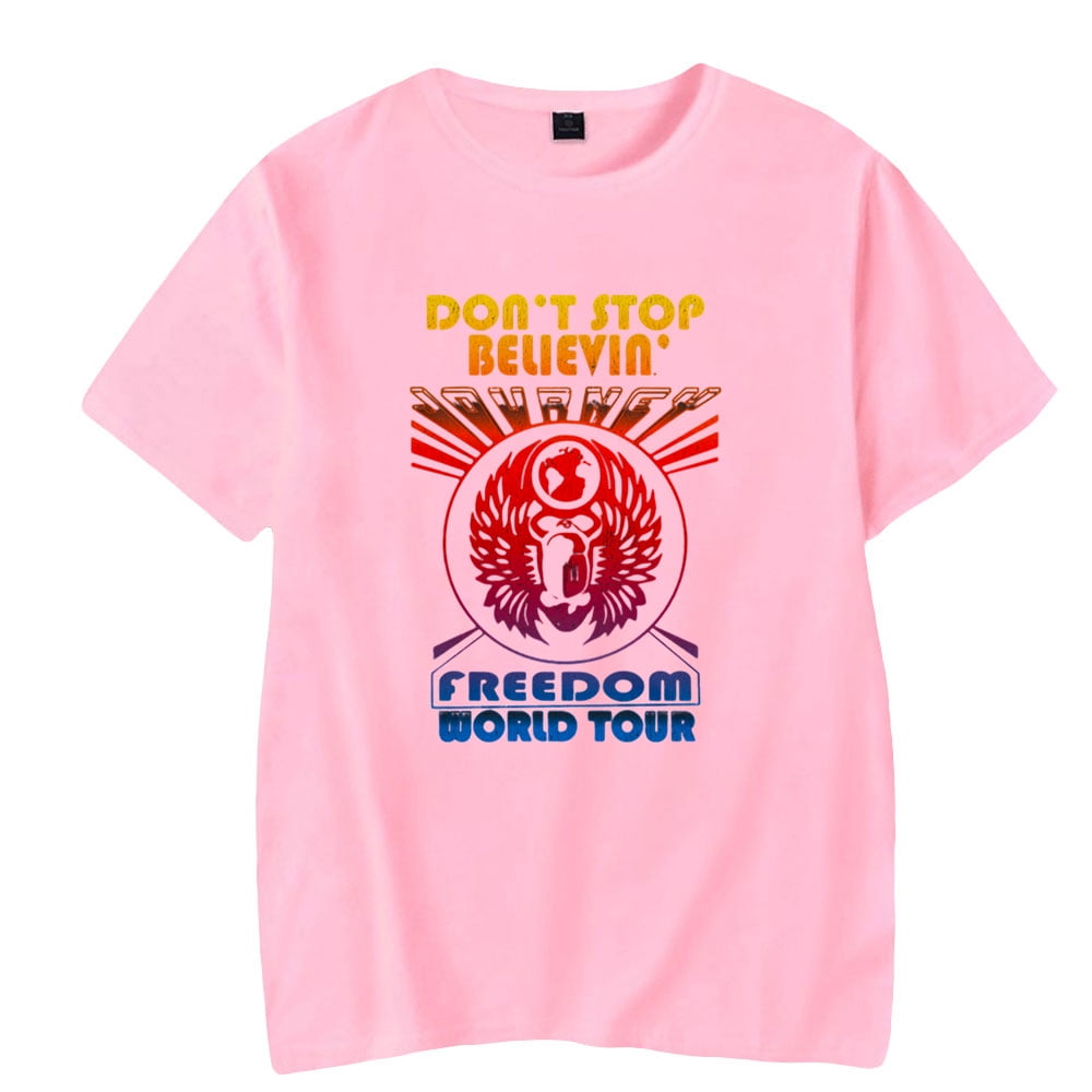 Journey Dont Stop Believin Freedom Tour Merch T-shirt Short Sleeve ...
