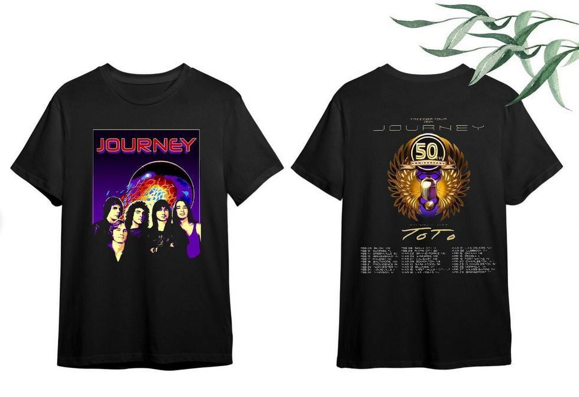 Journey Freedom Tour 2024 Shirt, Journey With Toto 2024 Concert T-Shirt ...
