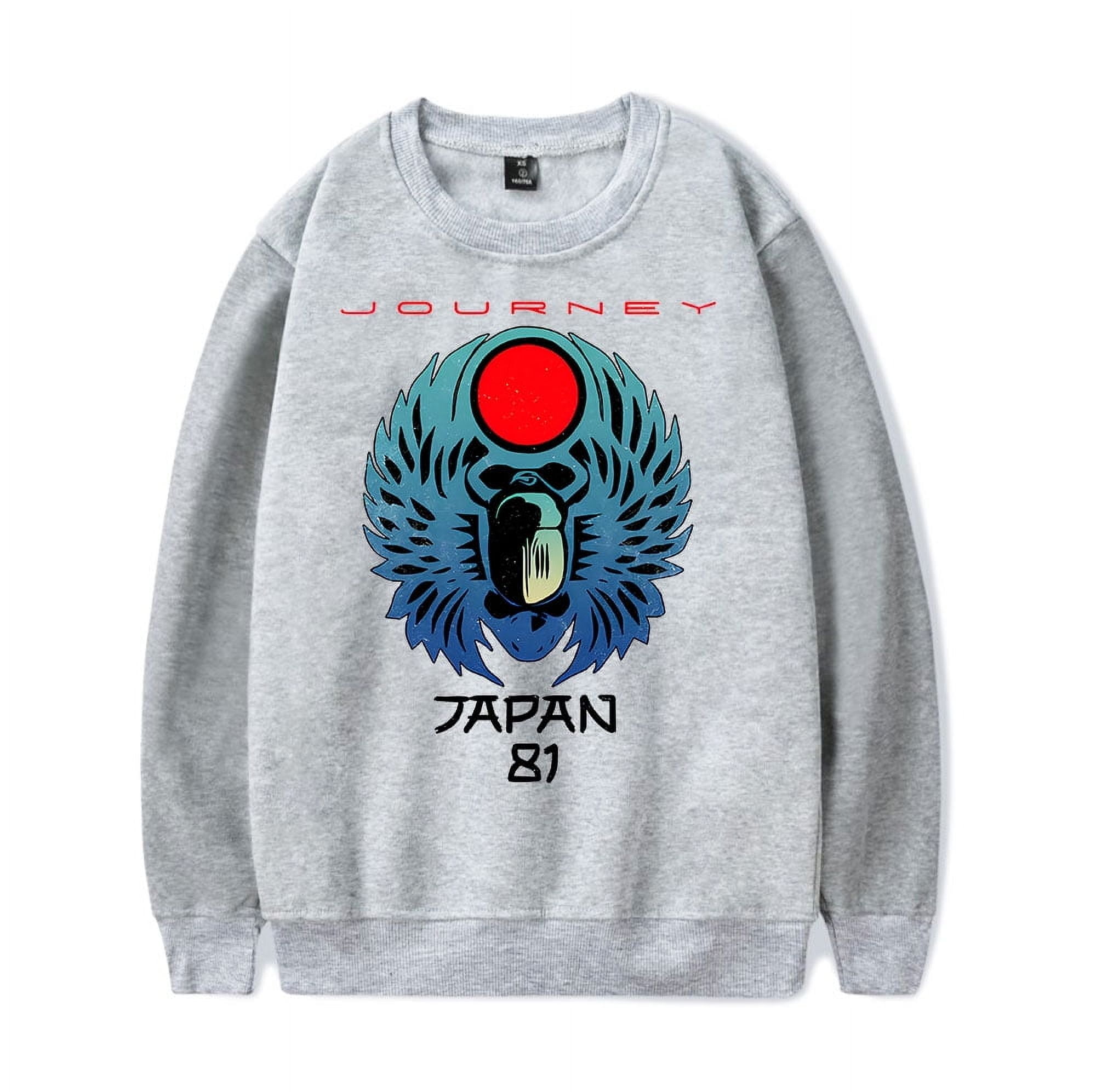 Journey Merch Sweatshirt Rock Bnad Logo Long Sleeve Crewneck Men Women ...