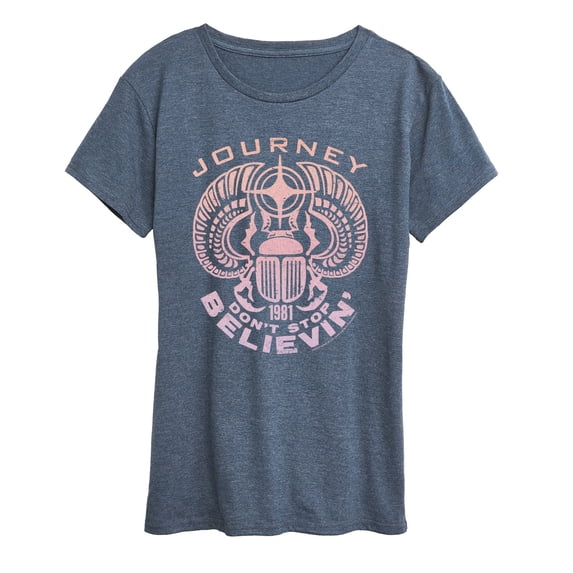 Journey - Scarab Don't Stop Believin' - Women's Short Sleeve Graphic T ...