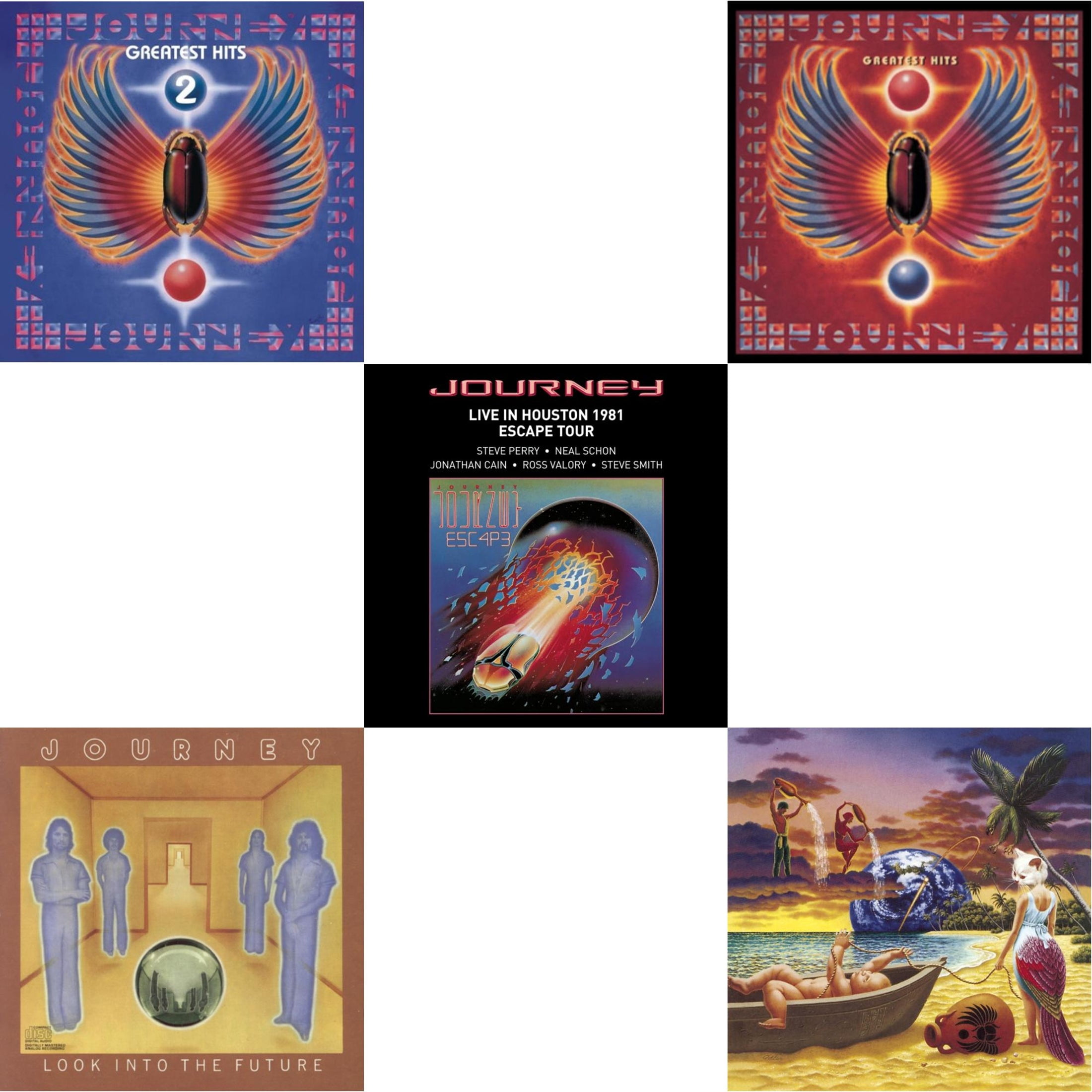 Journey's Greatest Hits Vol.2 & Look Into The Future & Live In Houston ...