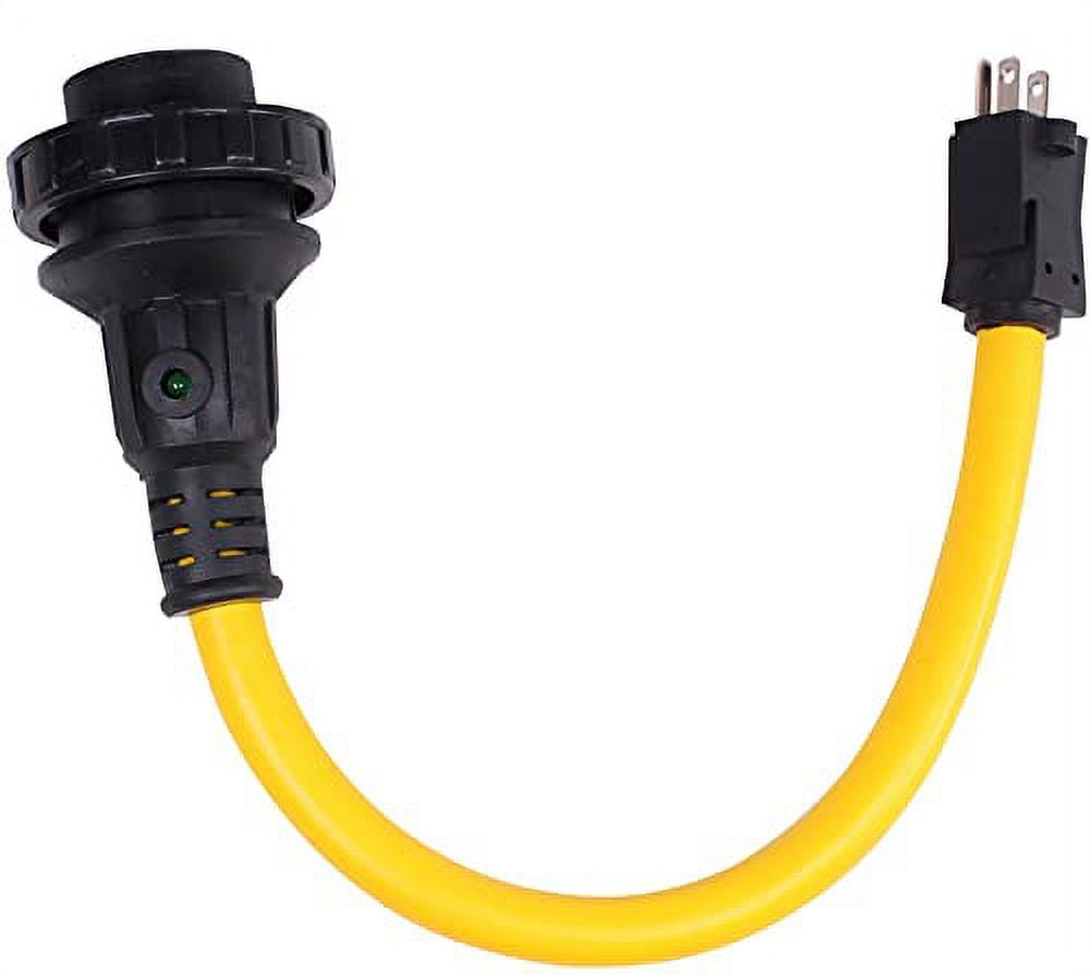 Journeyman-Pro 15 Amp to 30 Amp Twist Lock Adaptor, RV Power Plug ...