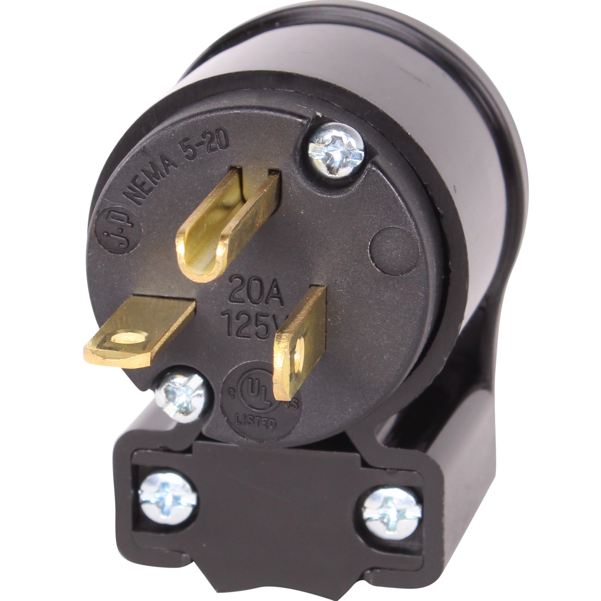 Journeyman-Pro 20 Amp, NEMA 5-20P, 90 Degree Plug, Industrial Grade ...