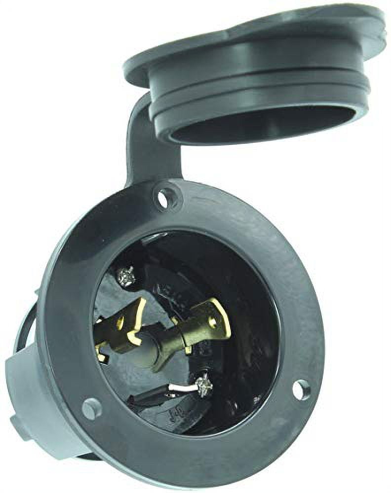 Journeyman-Pro 2315, NEMA L5-20 Flanged Inlet Generator Plug, 20A 125 ...