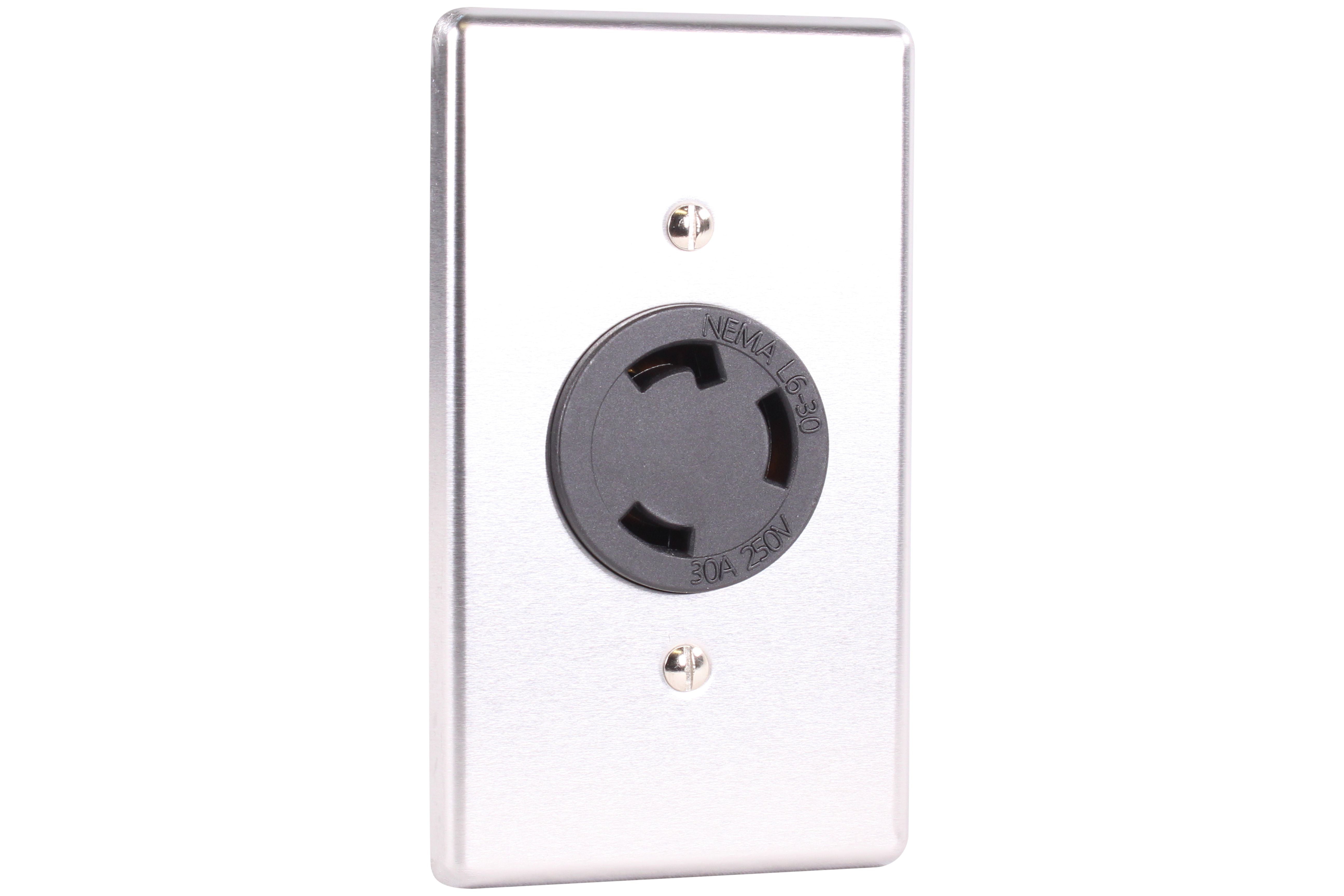 Journeyman-Pro 2620, NEMA L6-30R, 30A 250 Volt, Flush Mounting Locking ...