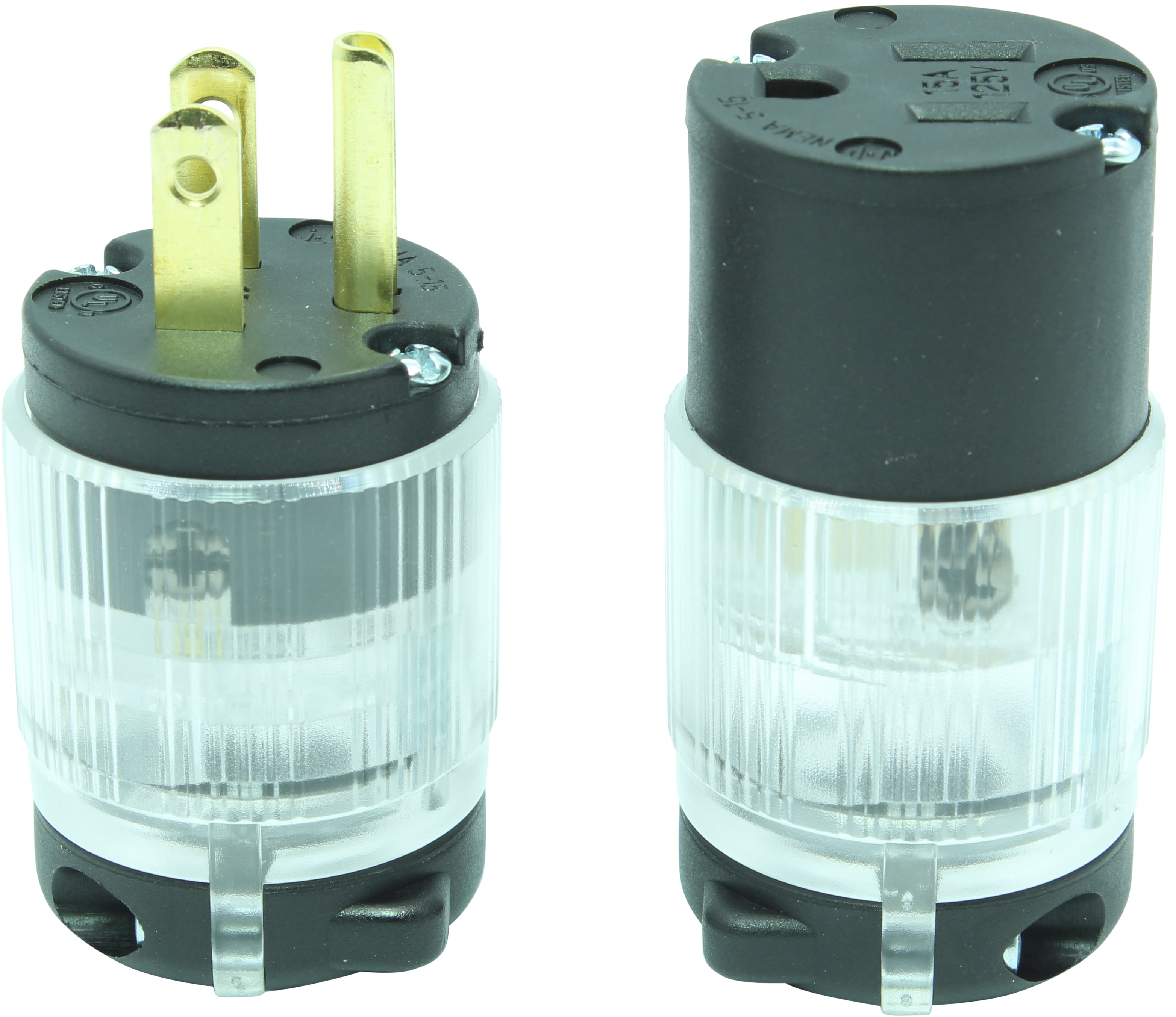 Journeyman-Pro 515PC LIT Lighted Plug & Connector Set, 15 Amp, 120-125 ...