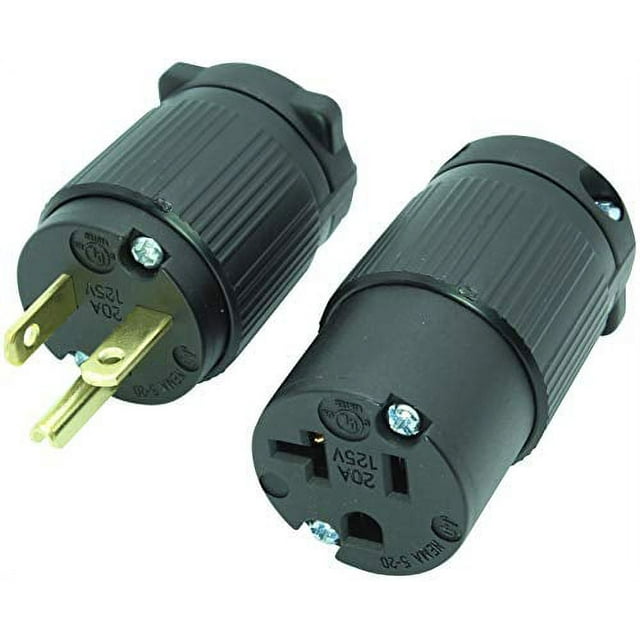 Journeyman-Pro 520PC Plug & Connector Set 20 Amp 120-125 Volt, NEMA 5 ...