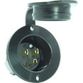 Journeyman-Pro 5278 15 Amp 125 Volt, Flanged Inlet, Black Commercial ...