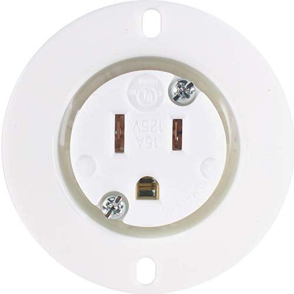 Journeyman-Pro 5279 15 Amp 120-125 Volt, NEMA 5-15 Flanged Outlet ...