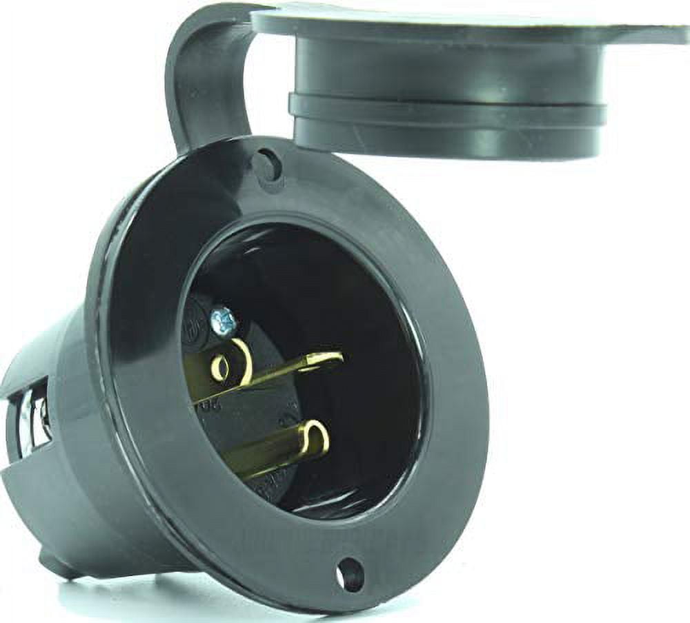 Journeyman-Pro 5378 20 Amp 120-125 Volt, NEMA 5-20P Flanged Inlet, 2500 ...