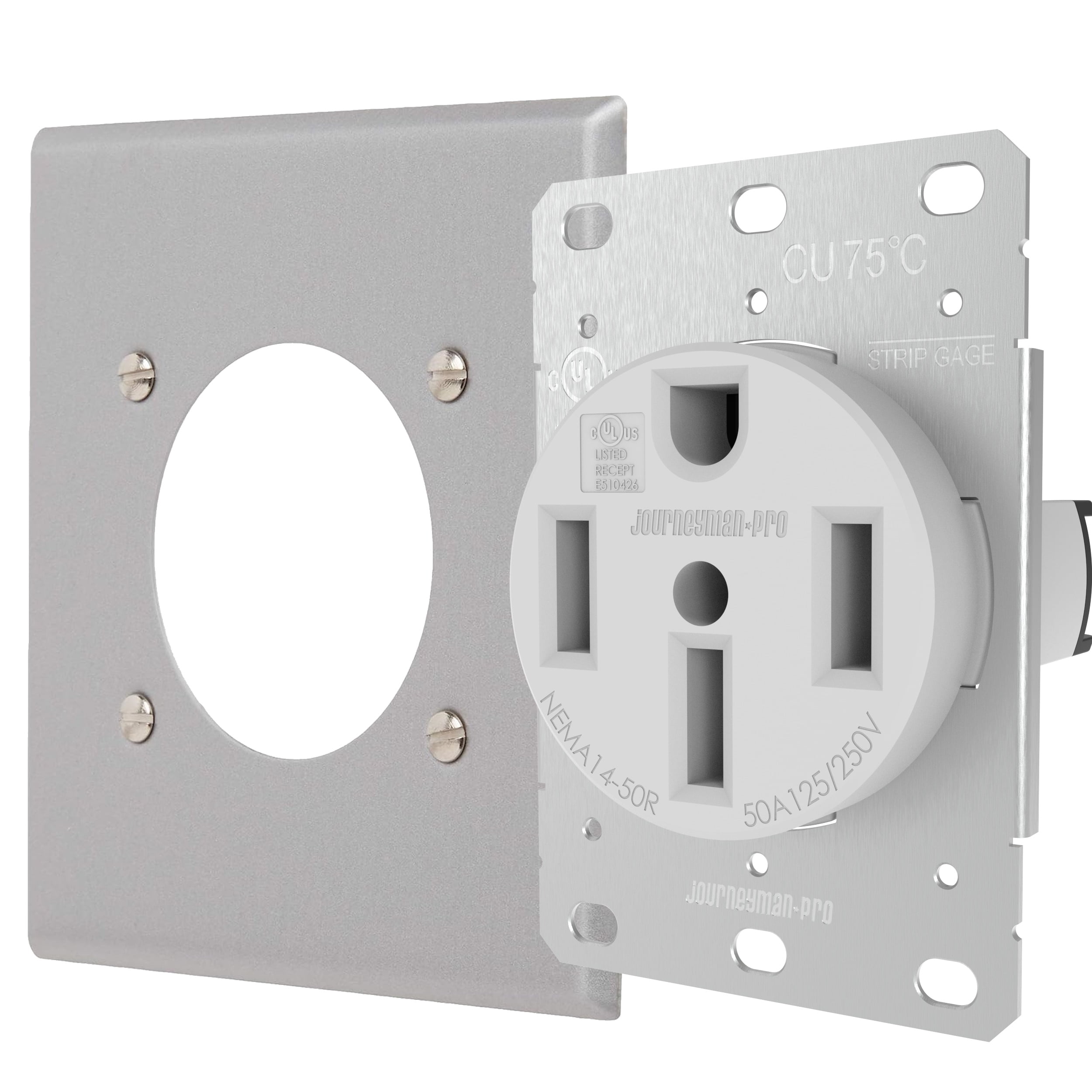 Journeyman-Pro NEMA 14-50 Commercial, Industrial Grade U.L. Approved 50 ...