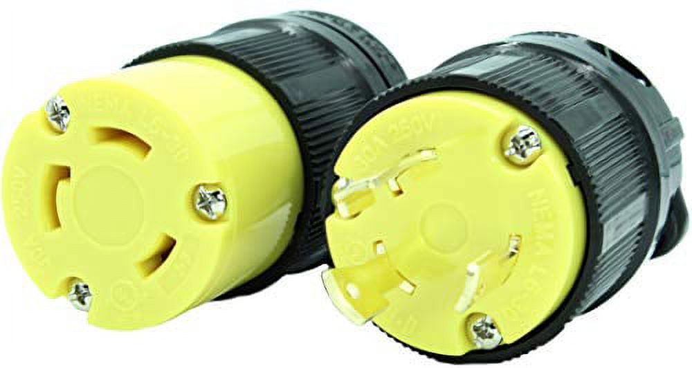 Journeyman-Pro NEMA L6-30 Plug & Connector Set, NEMA L6-30R & L6-30P ...