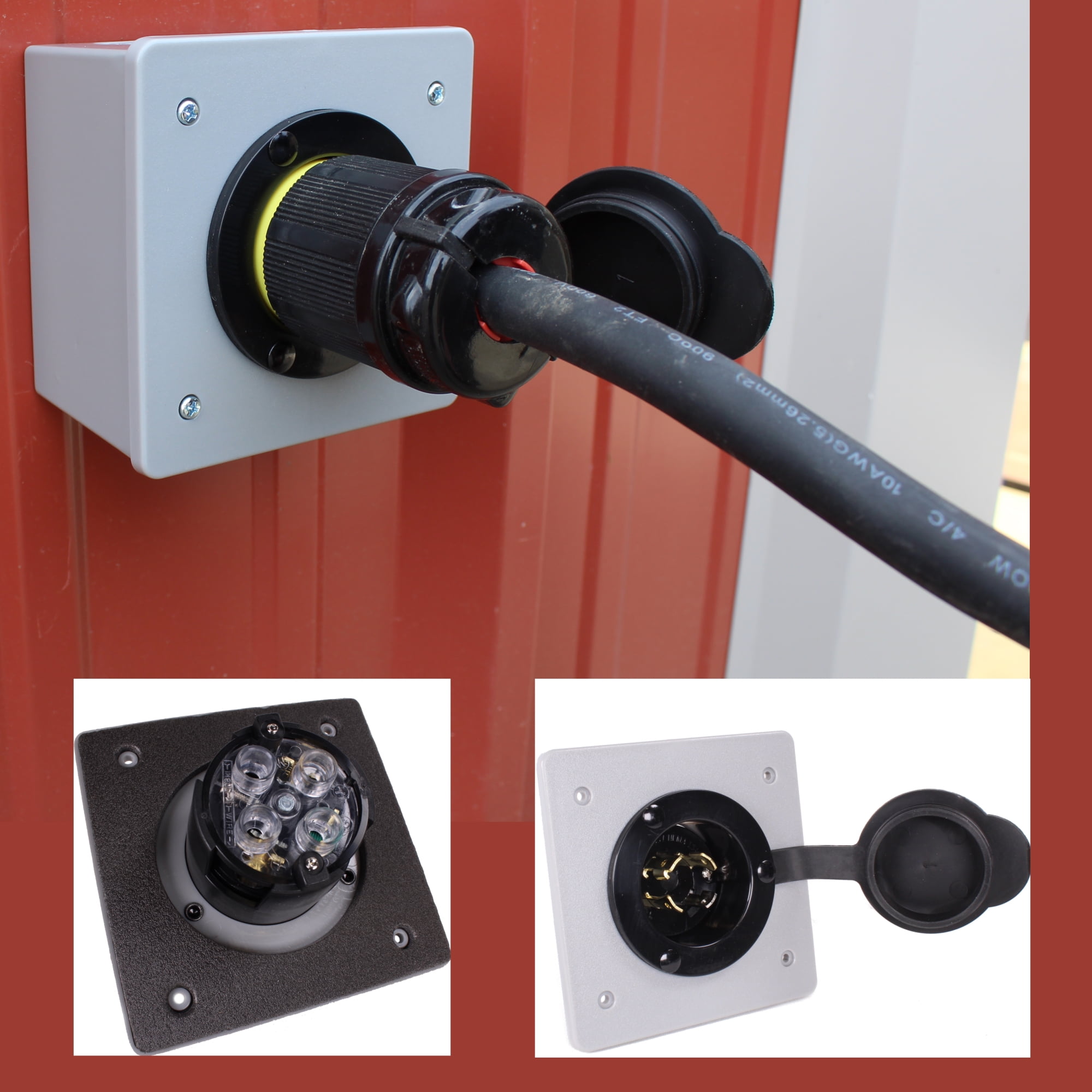 Journeyman-Pro - NEMA Power Flanged Inlet Receptacle 3P/4P, 20-30 A ...