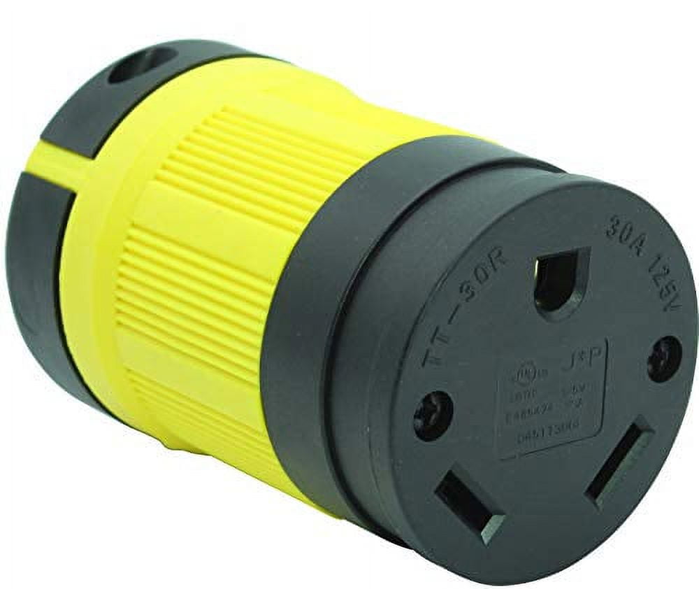 Journeyman-Pro NEMA TT-30R, 30 Amp, 125 Volt, Straight Blade Female RV ...