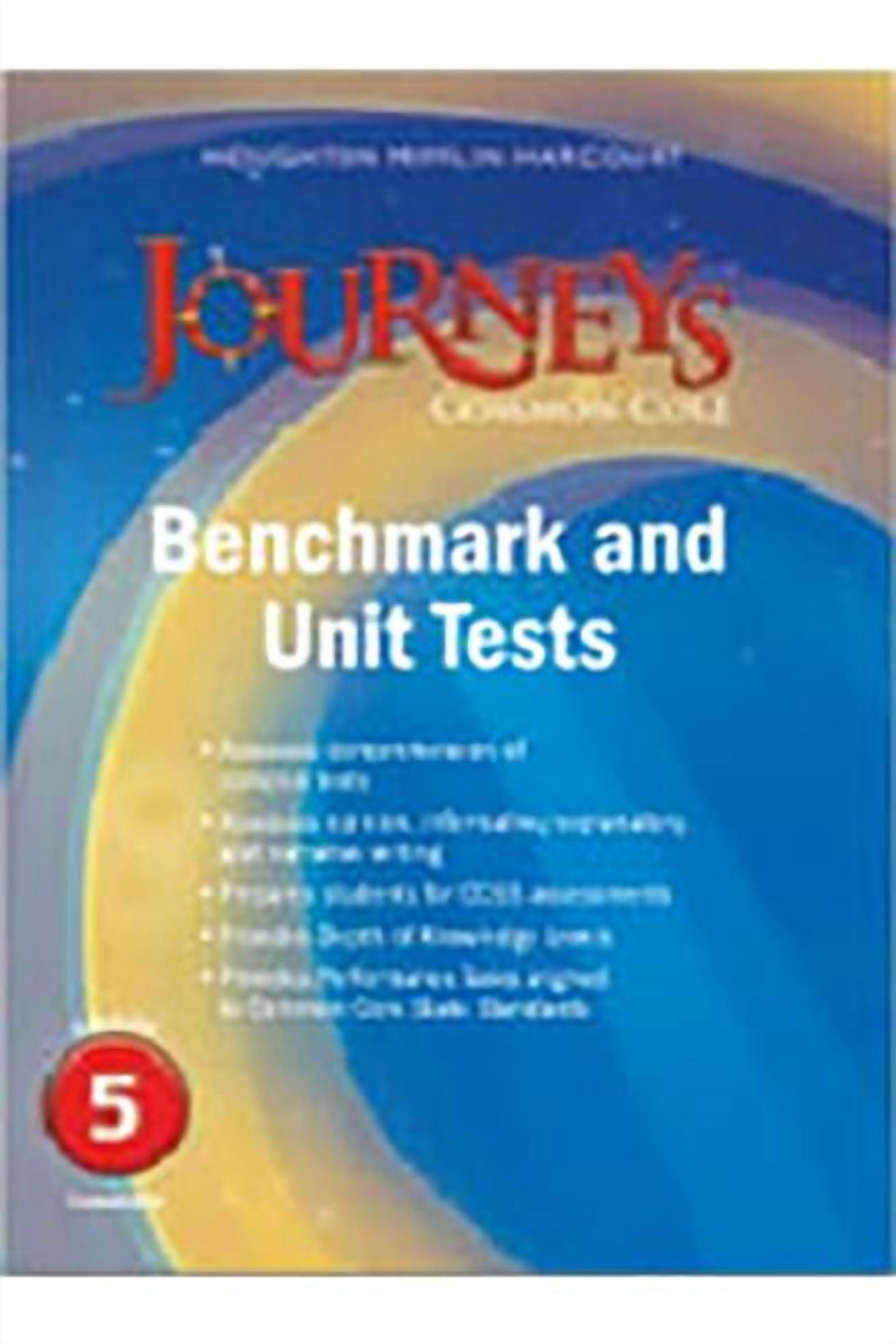 Journeys Benchmark Tests and Unit Tests Consumable Grade 5, (Paperback ...