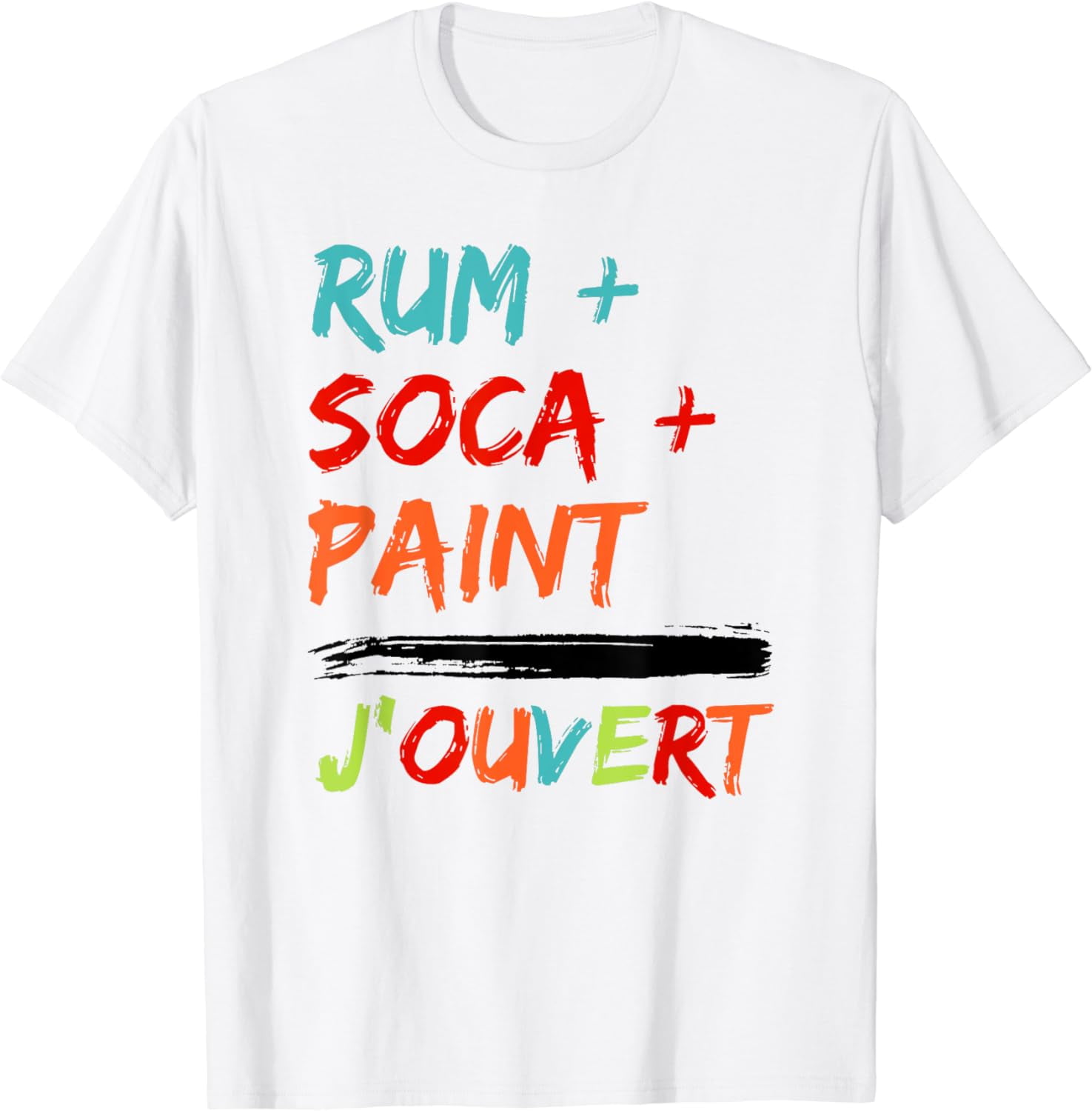 Jouvert Costume Trinidad Carnival Rum Soca Painting T-Shirt - Walmart.com