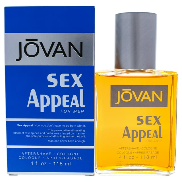 Jovan Sex Appeal by Coty for Men - 4 oz After Shave Cologne Splash ...