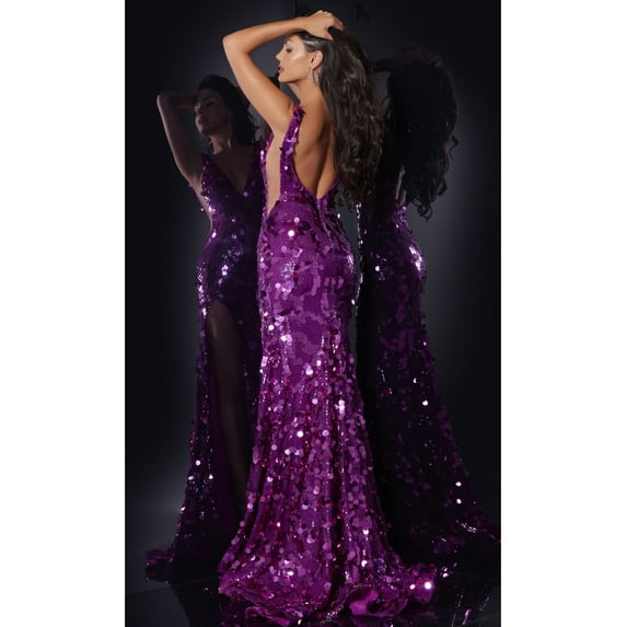Jovani Long Prom 2026 Dress: 43056 Deep Fuchsia Pink Size 6 - Walmart.com