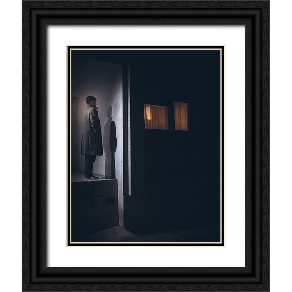 Jovanovic, Koki 19x24 Black Ornate Wood Framed with Double Matting ...