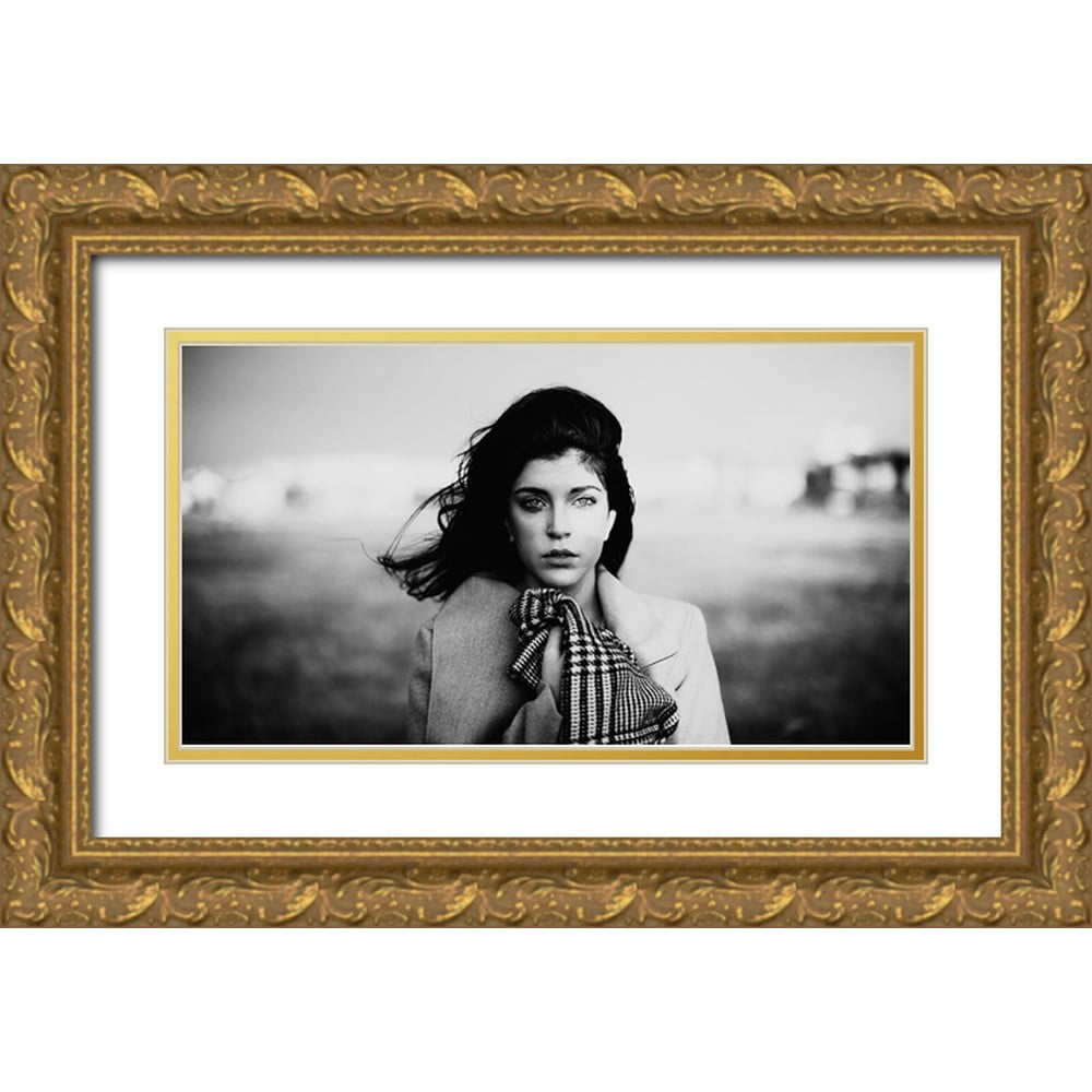 Jovanovic, Koki 24x15 Gold Ornate Wood Framed with Double Matting Museum Art Print Titled ...