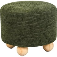Small Footstool Foot Rest with Wooden Legs, Rectangle Chair Step Stool ...
