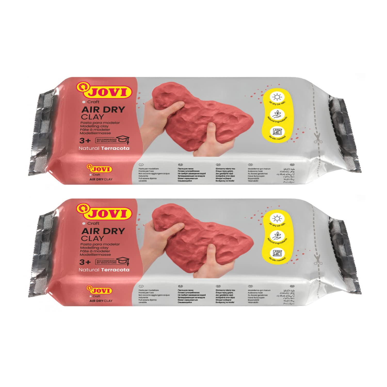 Jovi European AirDry Modelling Clay Natural Terracotta Brown NonToxic ...