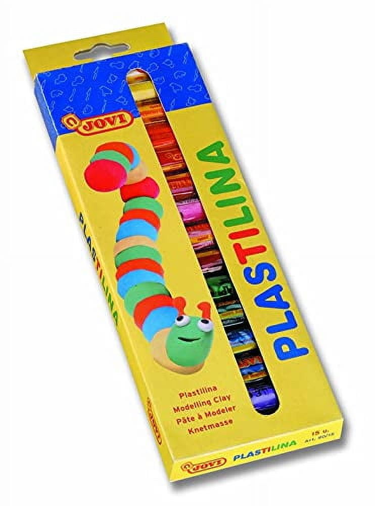Jovi Plastilina Reusable and Non-Drying Modeling Clay; Box of 15-Color ...