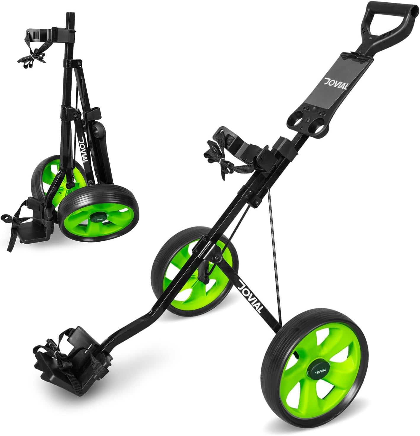 Jovial 2 Wheel Collapsible Junior Golf Cart, Upper and Lower Brackets ...