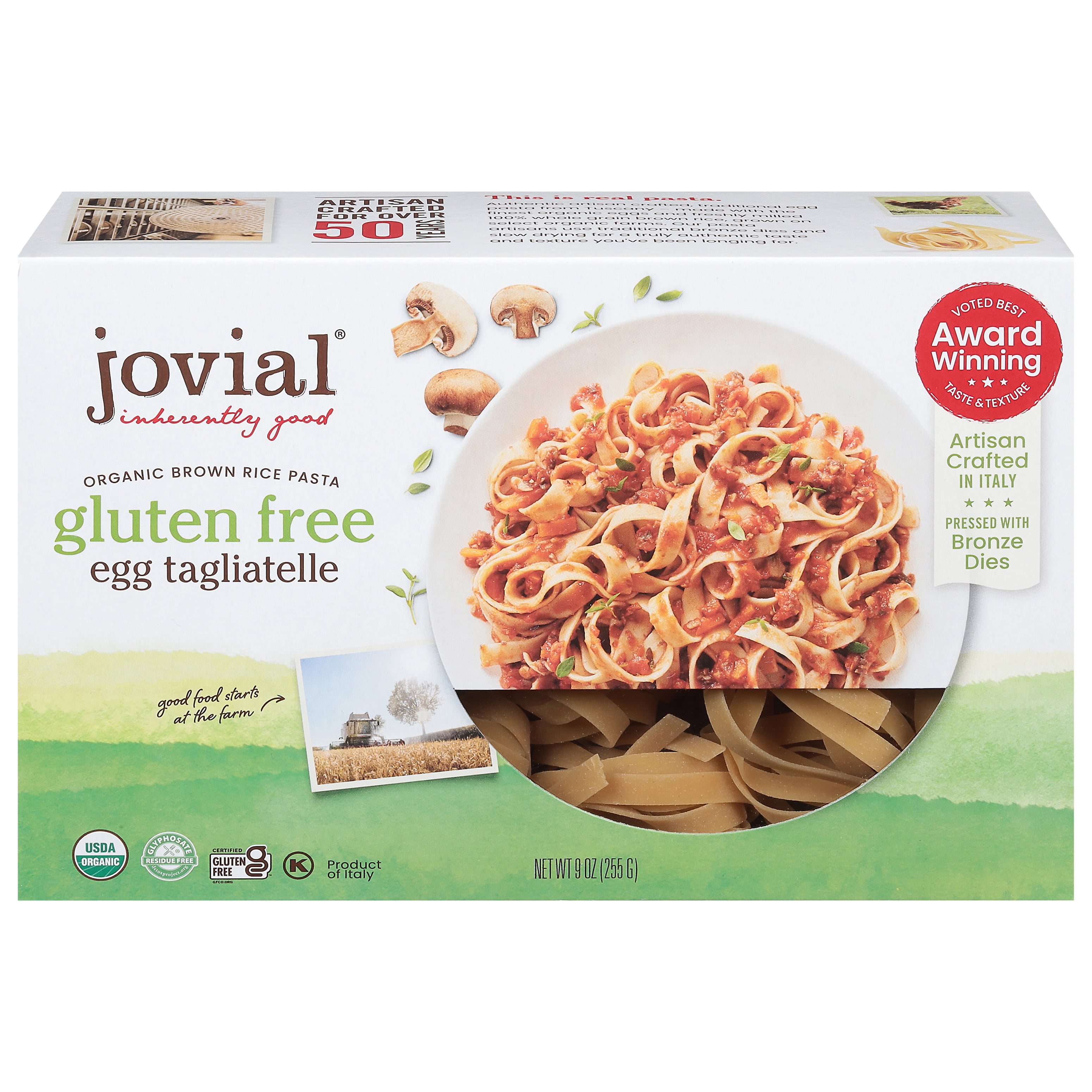 Jovial Brown Rice Tagliatelle 9 oz (Pack Of 12) - Walmart.com