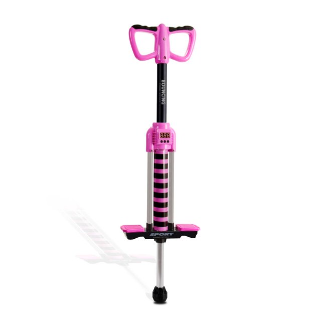 Jovial Digital LCD Bounce Counting Pogo Stick, Pink - Walmart.com