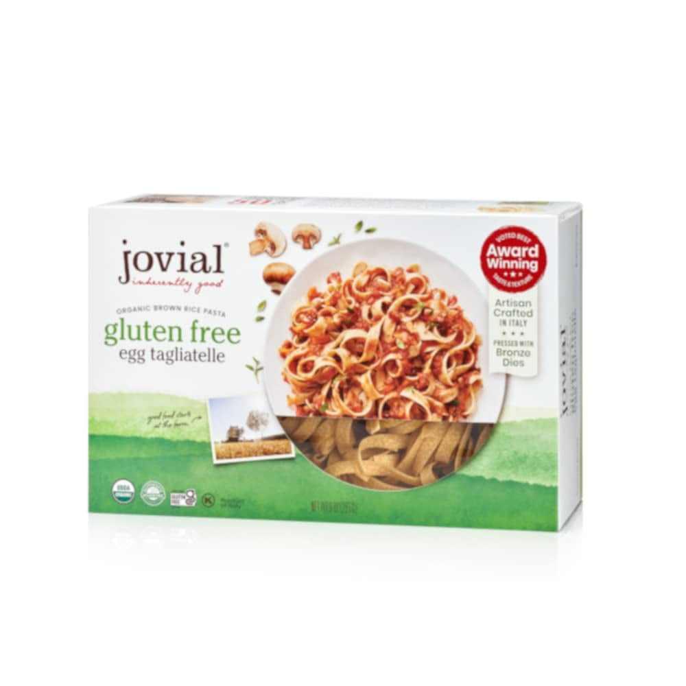 Jovial Gluten-Free Egg Tagliatelle Pasta | Organic Brown Rice | Lower ...