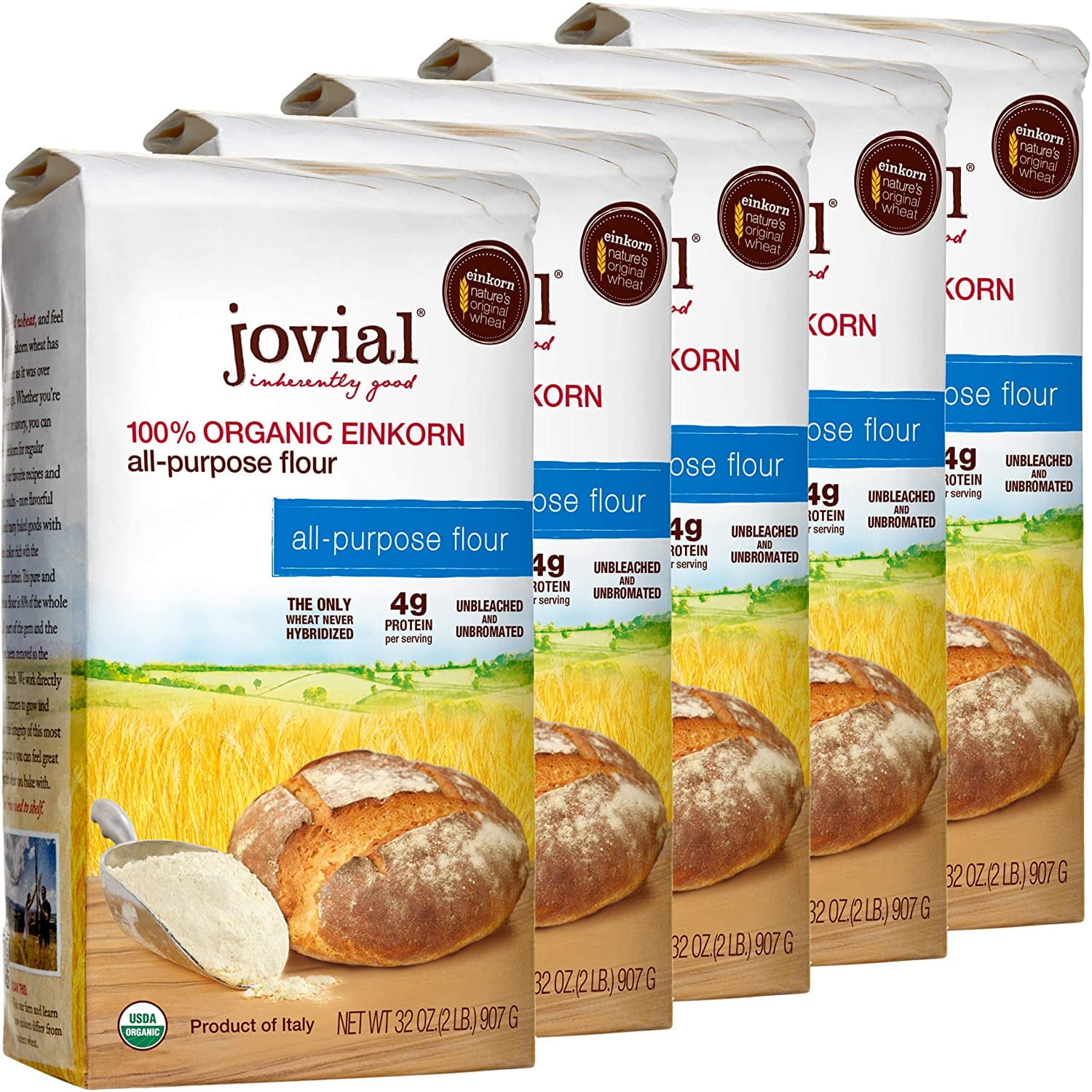 Free Shipping! JOVIAL Organic Einkorn Baking Flour 100 All Purpose Non ...