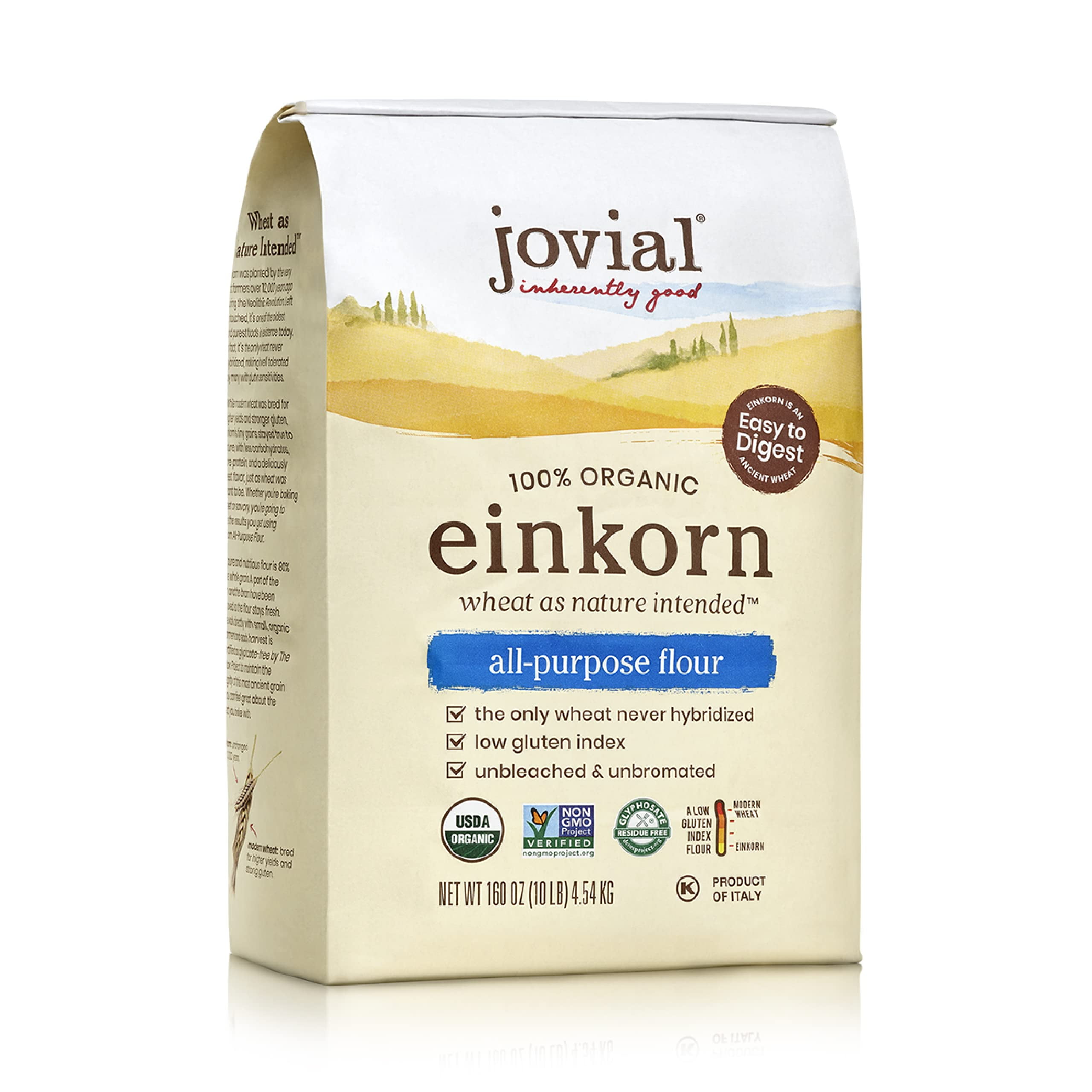 Jovial Organic Einkorn Unbleached IEF31 All Purpose Flour - Bread ...