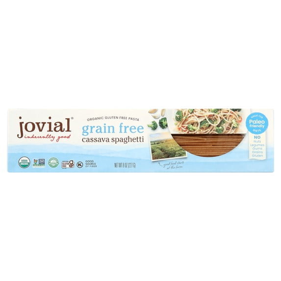 Jovial Organic, High Fiber, Grain Free Cassava Spaghetti Pasta, 8 oz ...