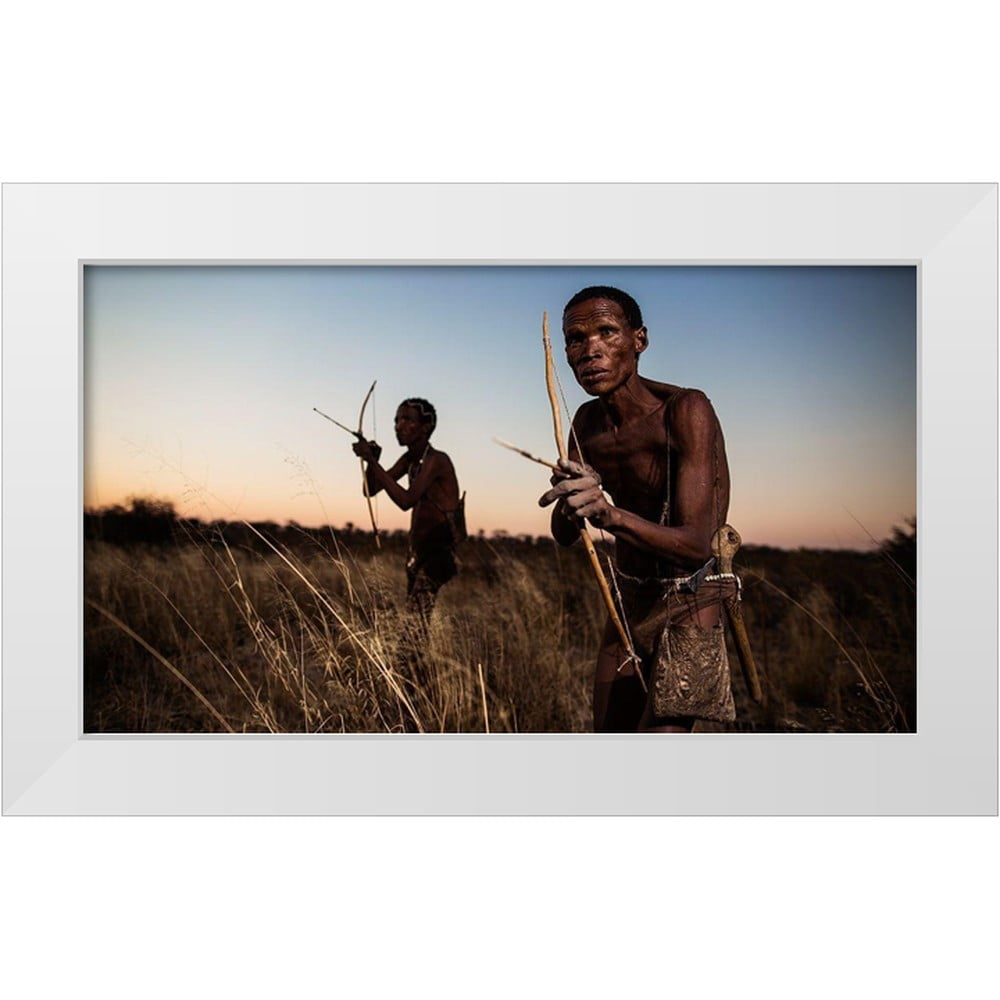 Jovic, Goran 32x20 White Modern Wood Framed Museum Art Print Titled - Hunters - Walmart.com